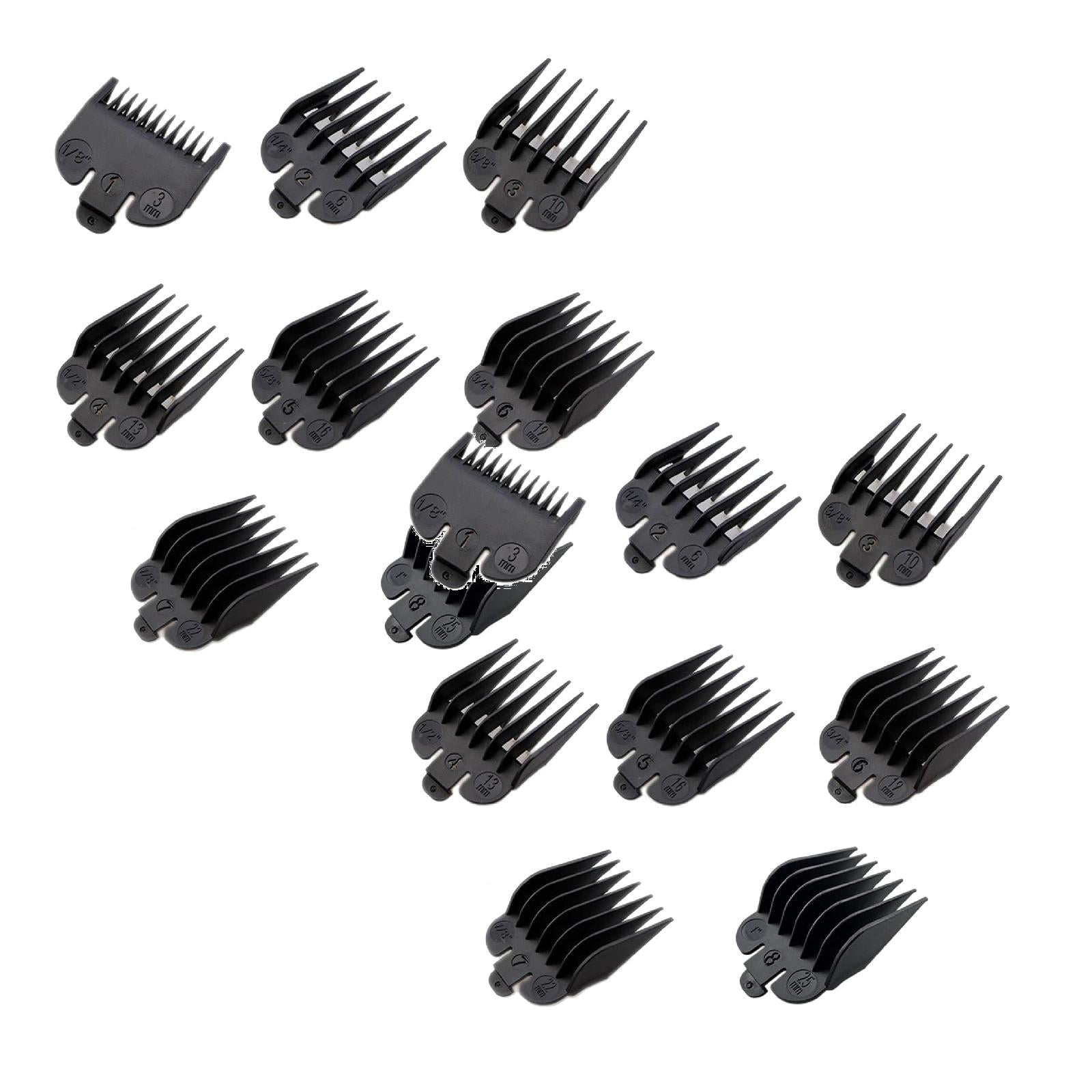 Black 8 Piece Barbering Kit With Stand Hair Positioning Combs ...
