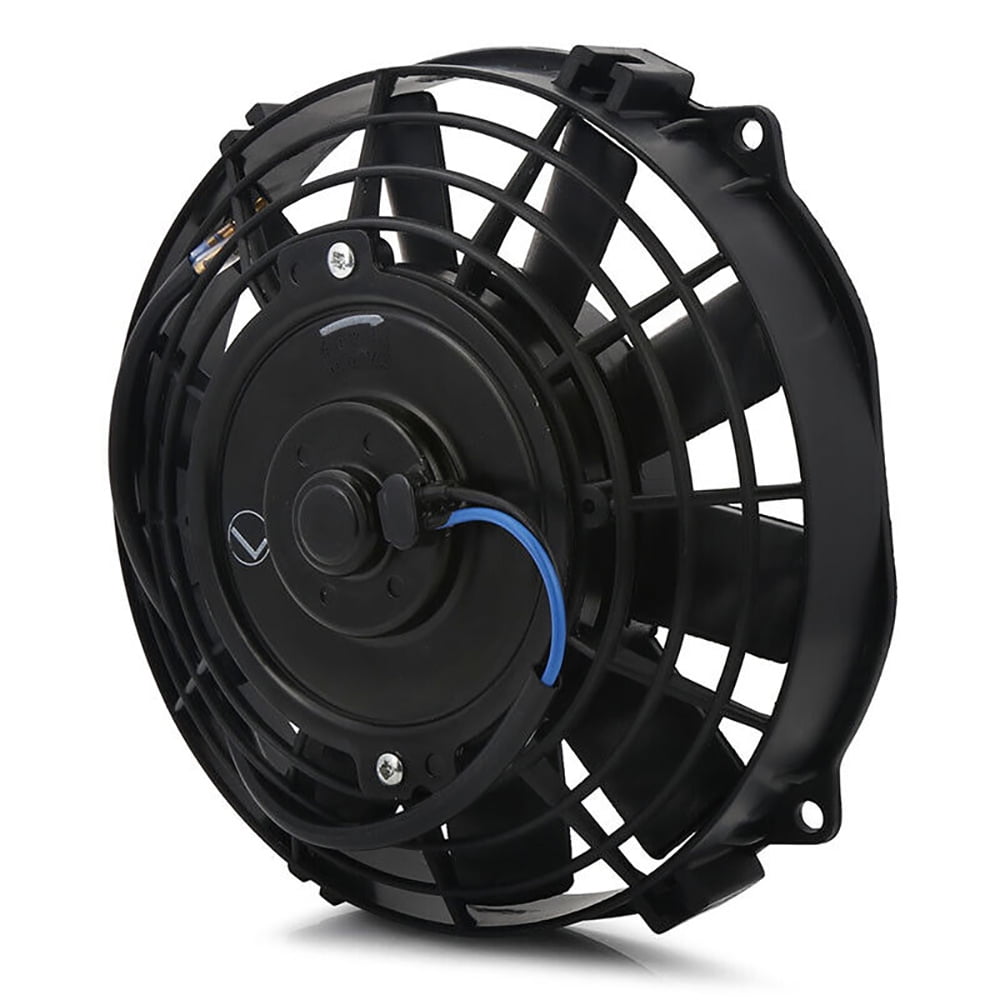 Black 8" inch 12V Car Electric Radiator Slim Fan Push Pull Kit ...