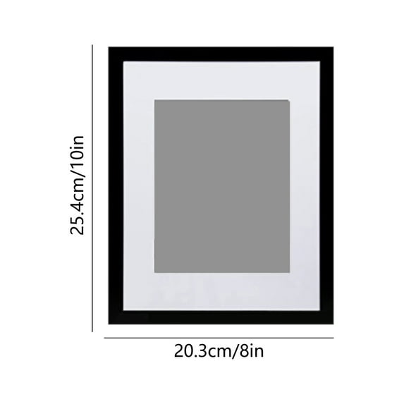 Black 8X10 Inches Picture Frame For Tabletop Or Wall Display No Mat ...