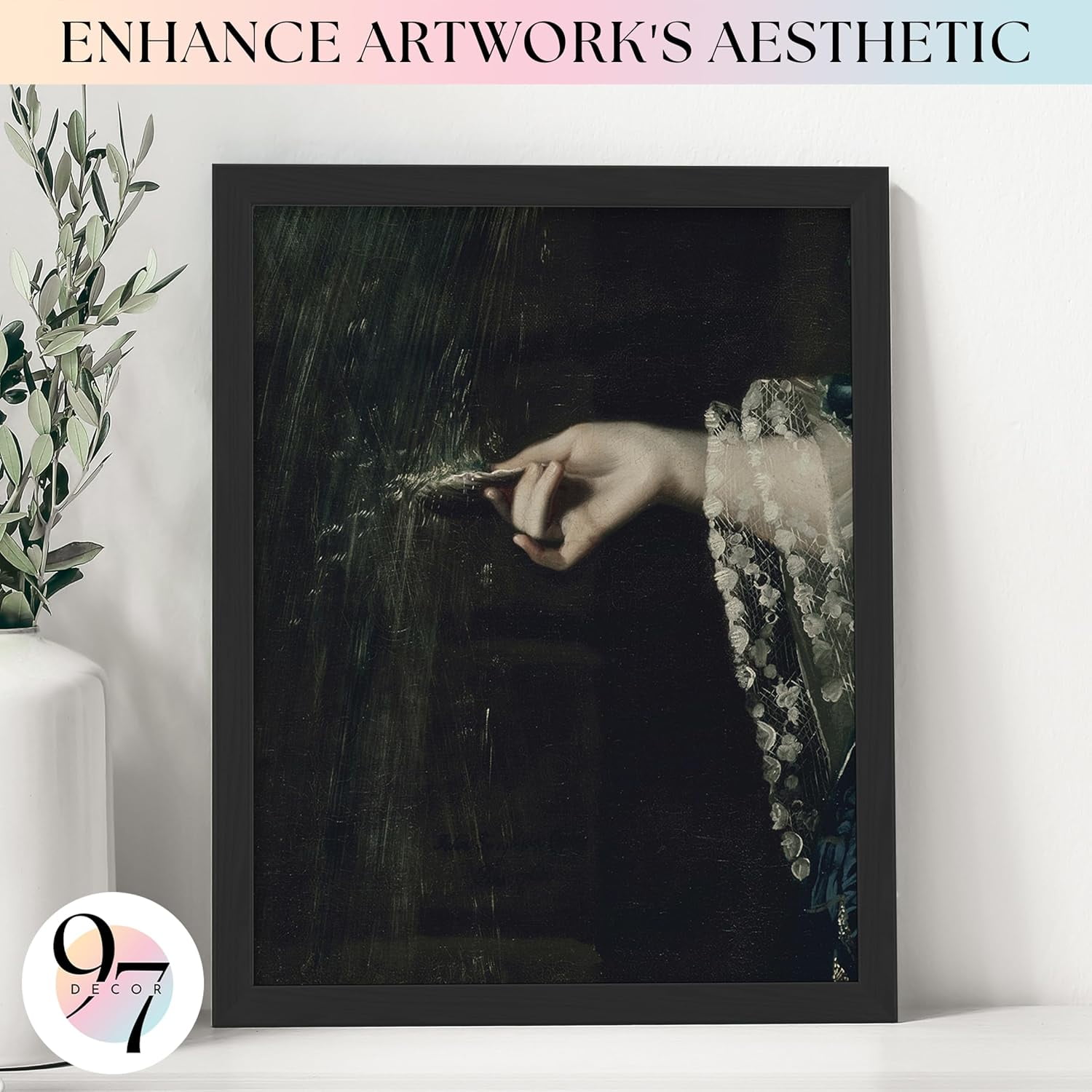 Black 8x10 Picture Frame Set of 6 - Sturdy Wood Frames for Wall Display ...