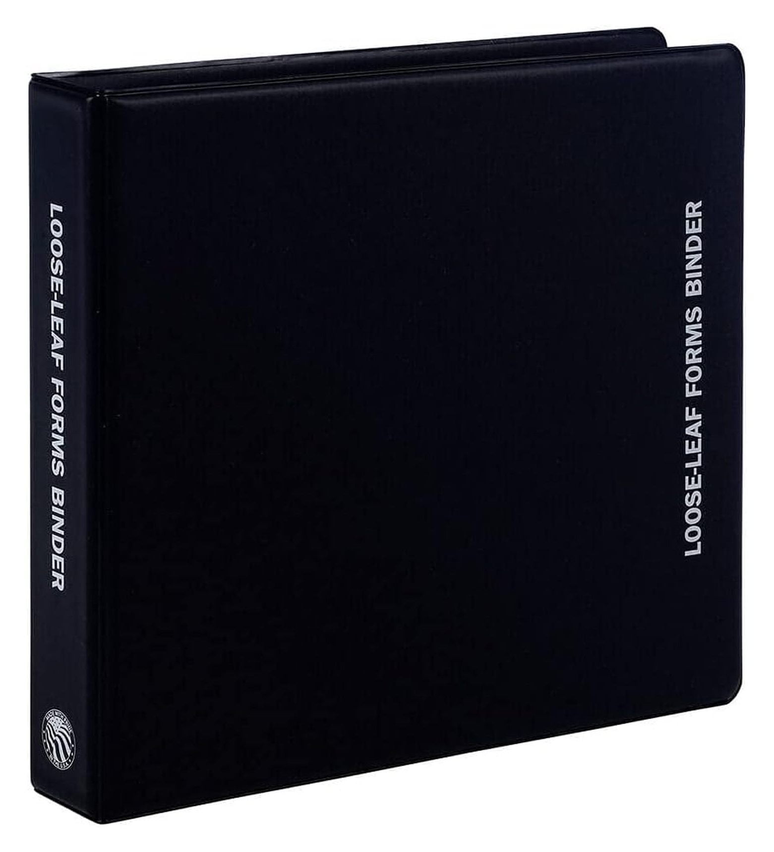 Black 9.5x10.25" 3-Ring Binder - Vinyl Forms Holder, Log Book Organizer ...
