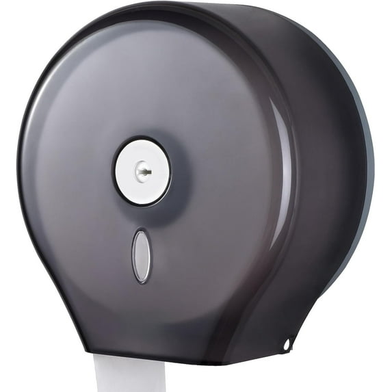 Black 9" Jumbo Toilet Paper Holder - Wall-Mounted Commercial Dispenser ...