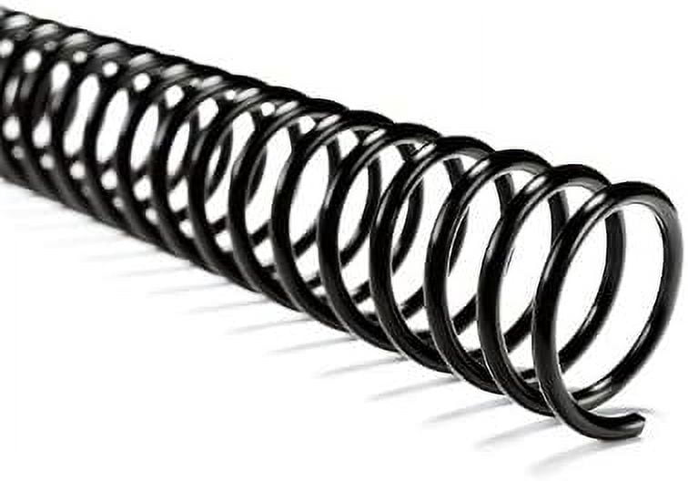 Black 9 MM (23/64") Spiral Plastic Coil Binds 12" 300 Pieces - Walmart.com