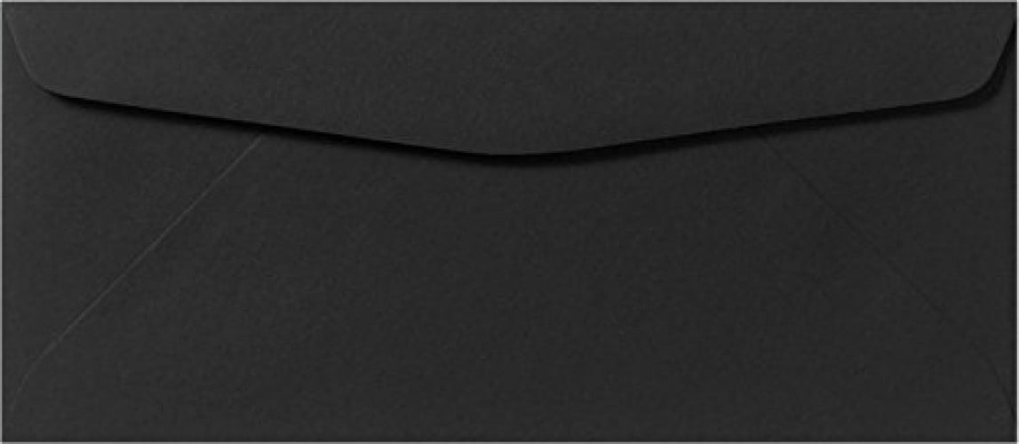 Black # 9 Regular Envelopes (3 7/8 x 8 7/8 Inches) - Pack of 50 ...