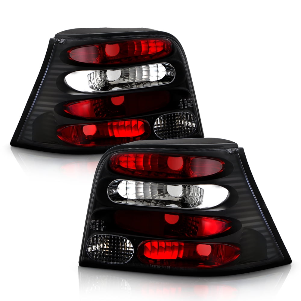 Black 99-06 VW Golf Mk4 R32 Euro Altezza Tail Lights Lamps Left+Right ...