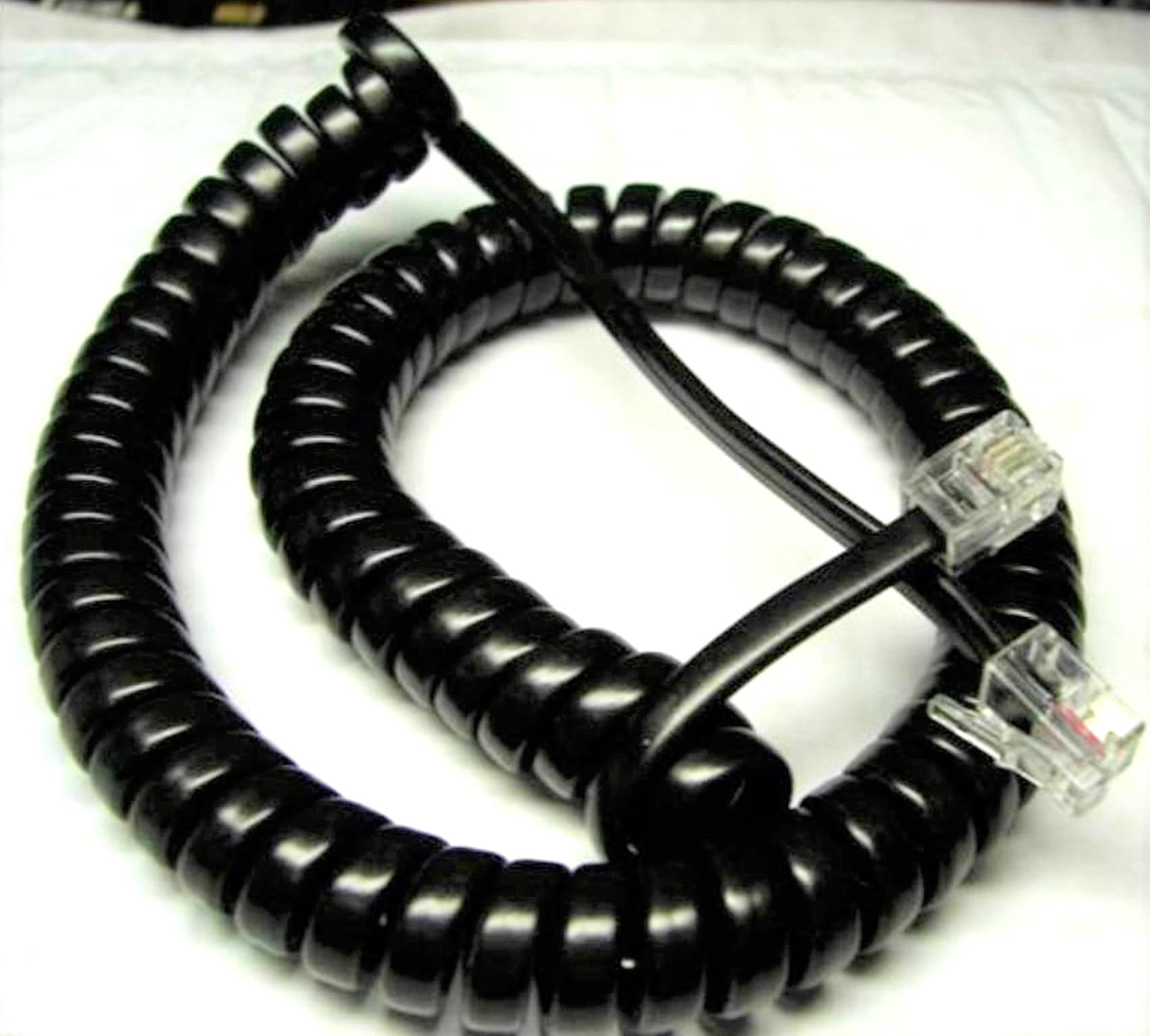 Black 9Ft Handset Cord for Panasonic Phone KX DT500 NT500 Series Curly ...
