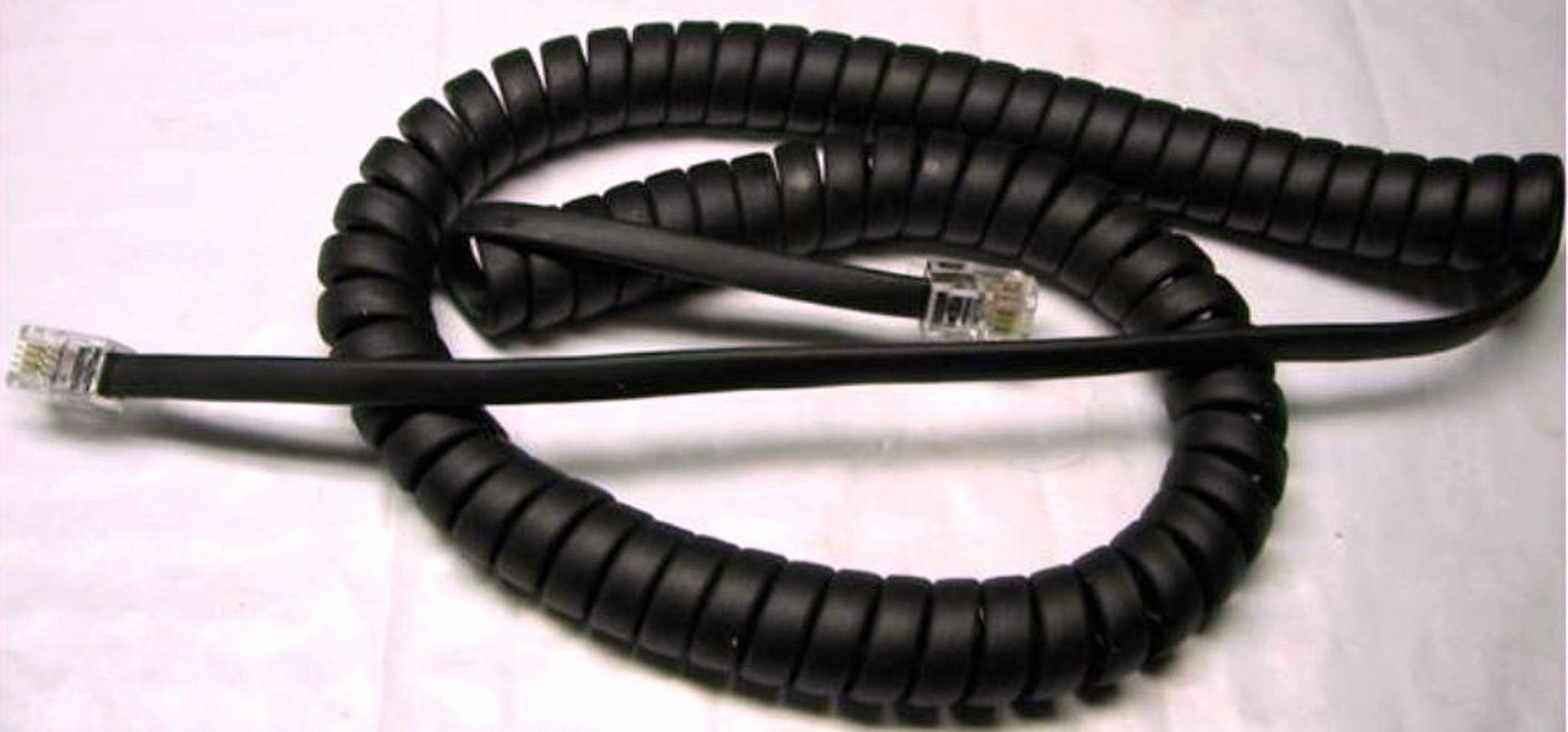 Black 9Ft Handset Cord for Synectix H81P H83 Phone Curly - Walmart.com