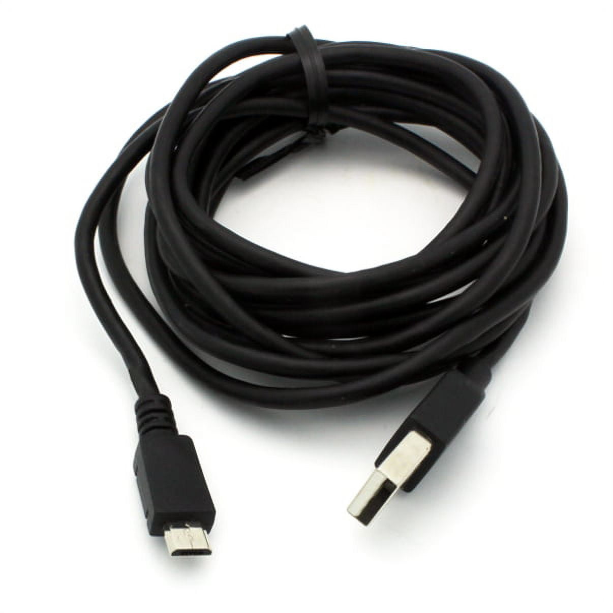 Black 9ft Long USB Cable Rapid Charge Power Wire Sync Data Transfer ...