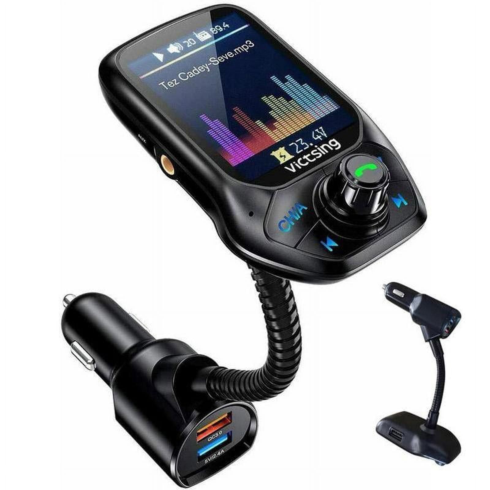Black(A)$Bluetooth Car FM Transmitter MP3 Player Hands-Free Radio ...