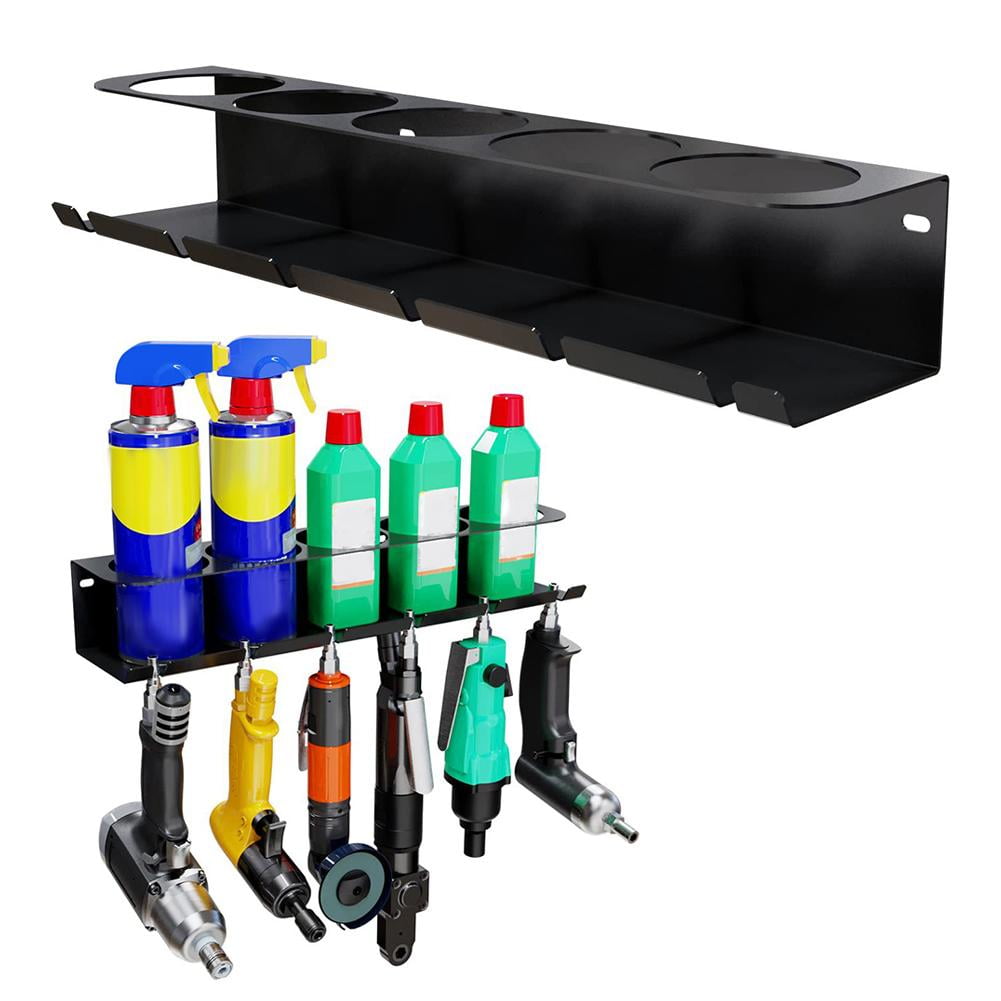 Black A Pneumatic Tool Rack Aerosol Rack Combination Wallmounted ...