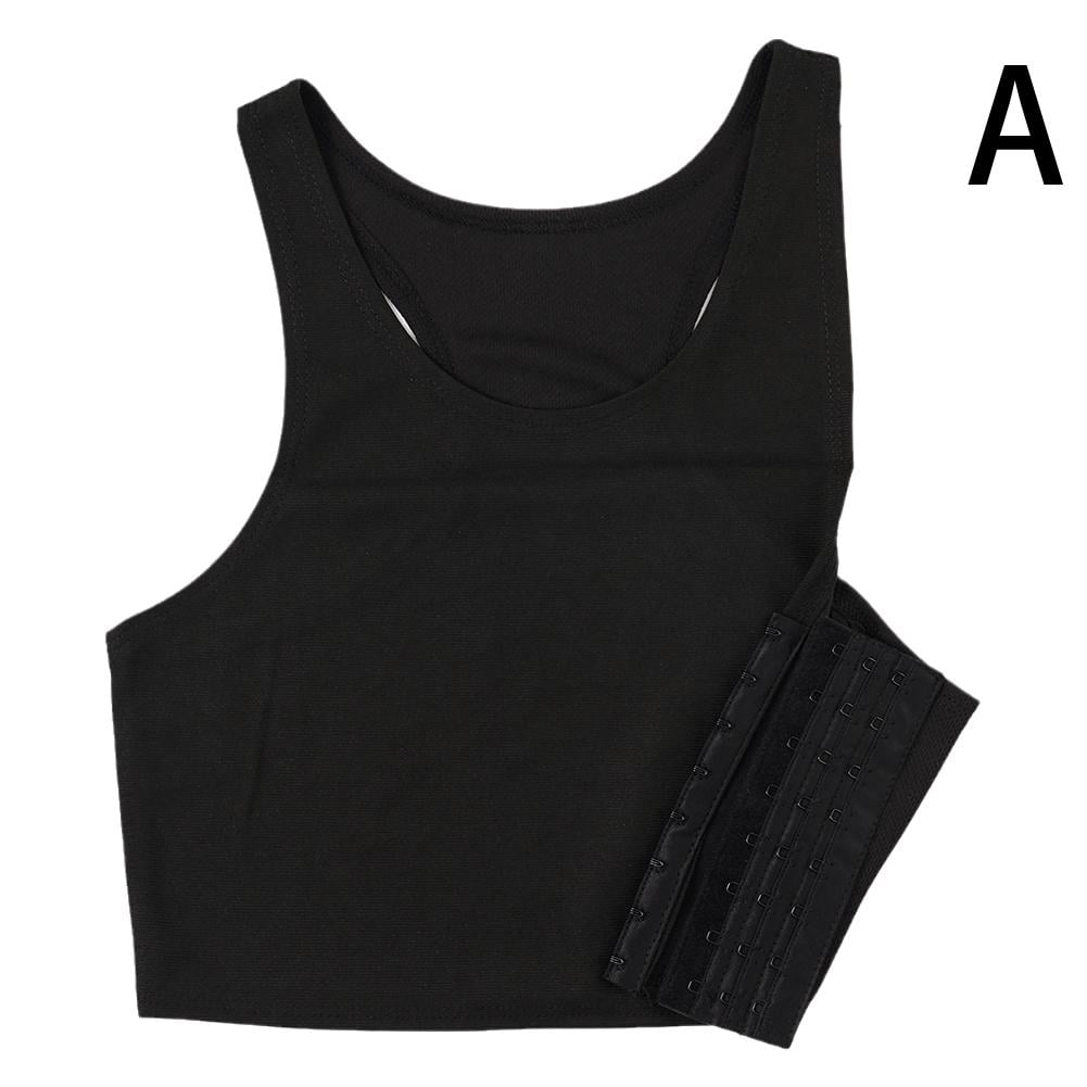 Black A Xlthreerow Hook Tomboy Short Chest Binder Healthy Shaping Style ...