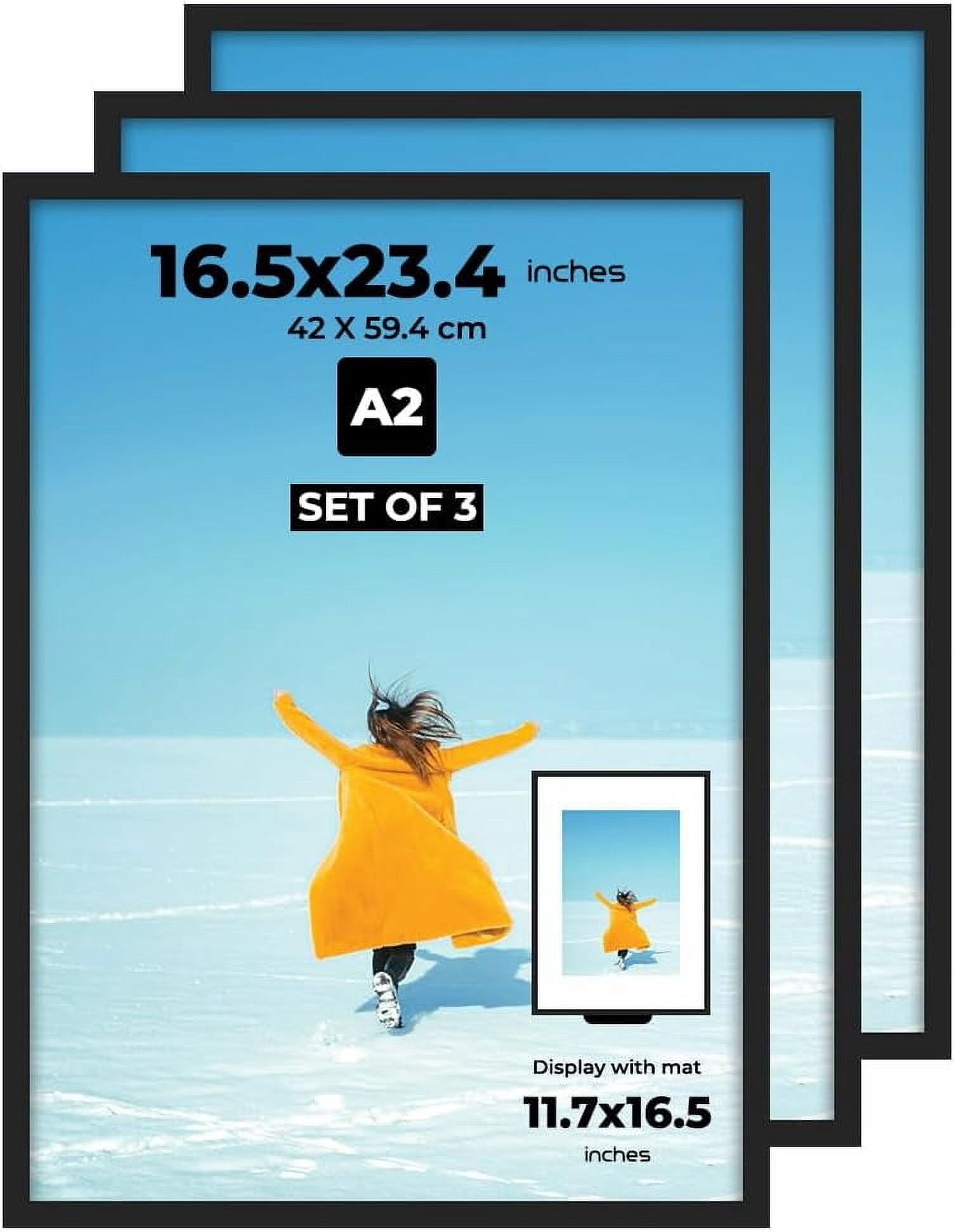 Black A2 Poster Frame Display 16.5 x 23.4 inch Posters and Pictures ...