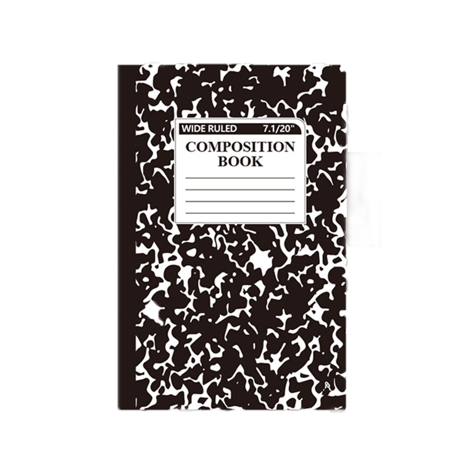 Black A5 Sewn Notebook 60 Pages Marble Pattern Journal For Writing Note ...