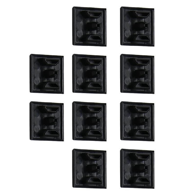 Black ABS 2020 Extrusion End Caps Cover Pack of 10 Resistant Design ...