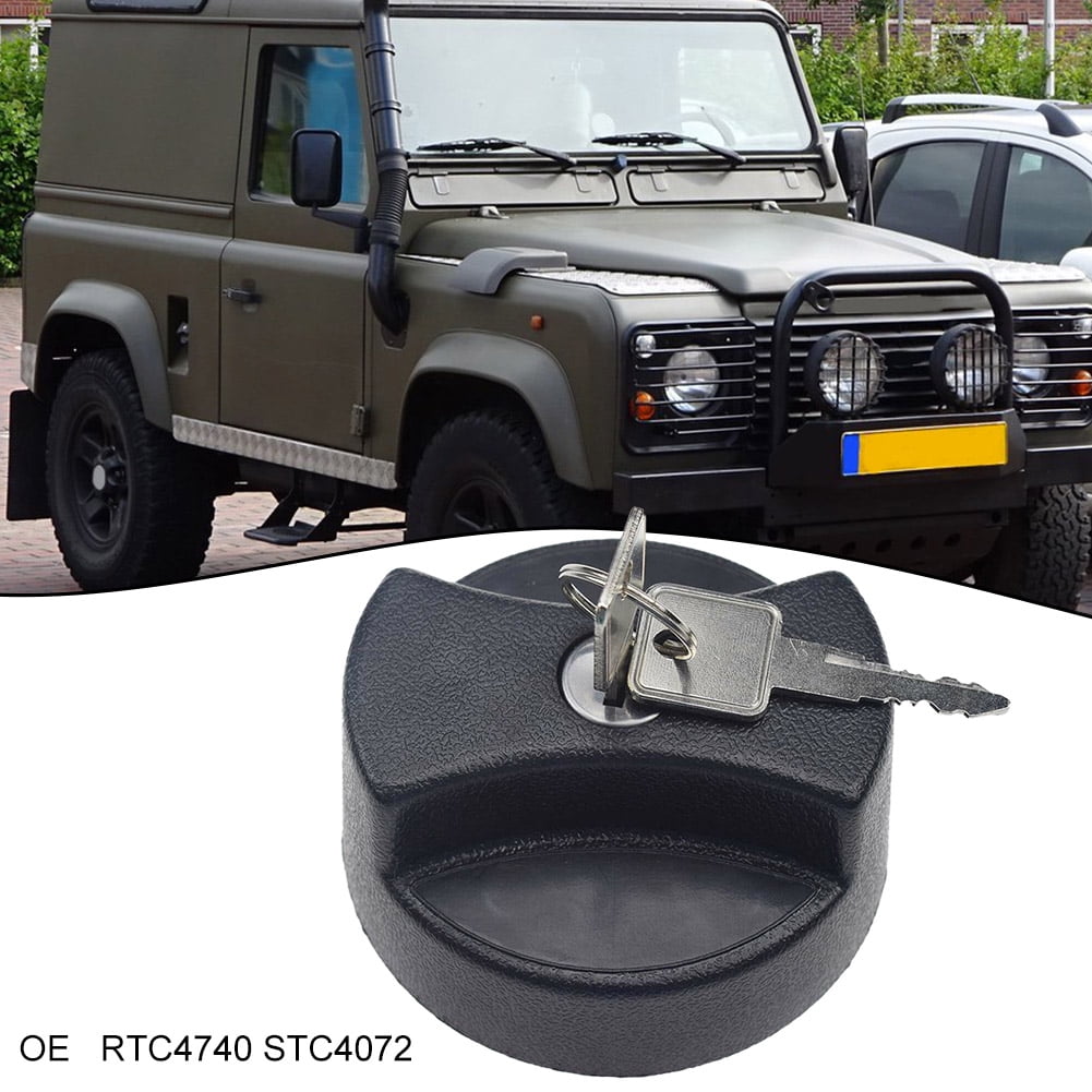 Black ABS Fuel Filler Cap, Locking Cover W/Predict for Defender 90 110 ...