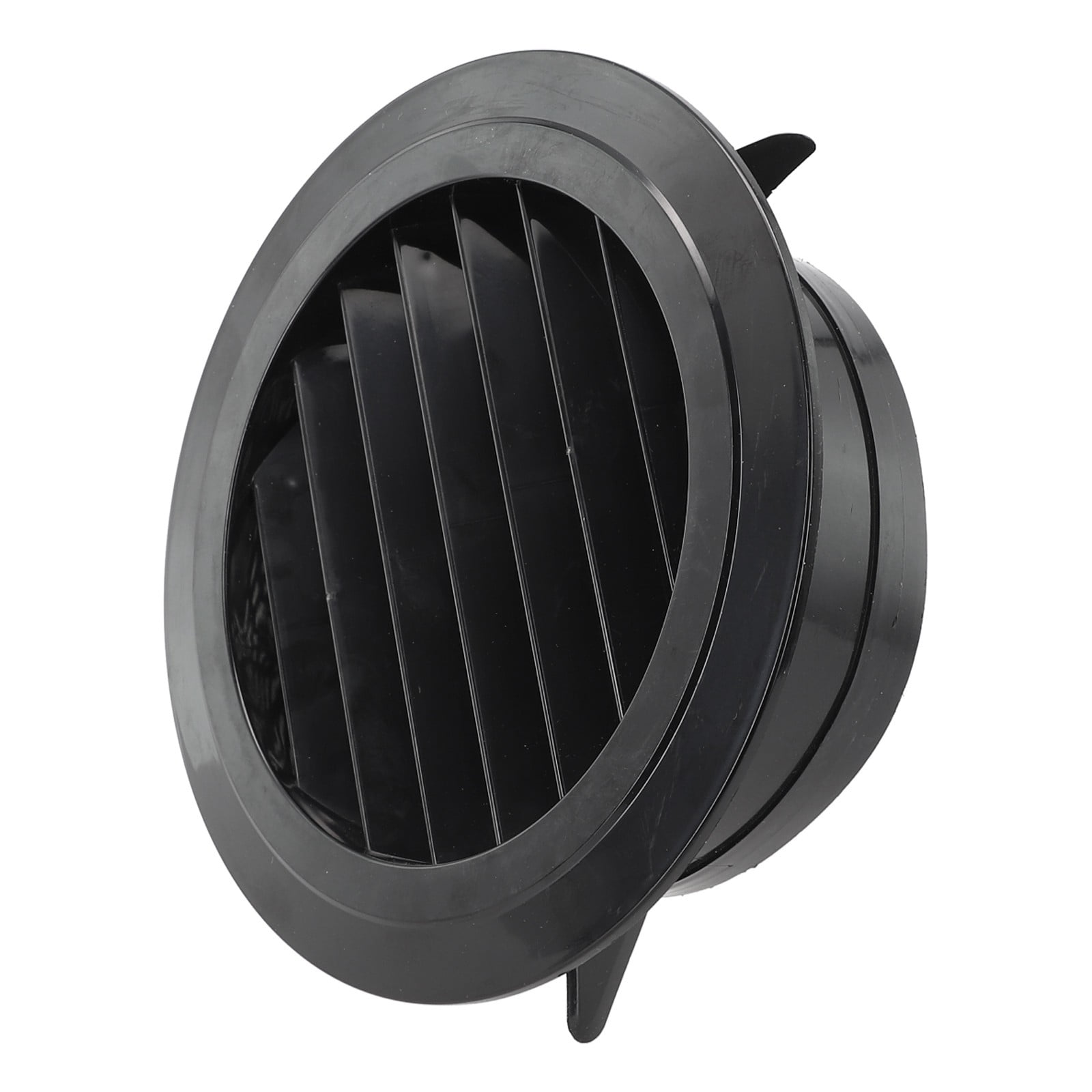 Black ABS Round Ventilation Hose Diffuser Grille Cover Wall Ceiling ...