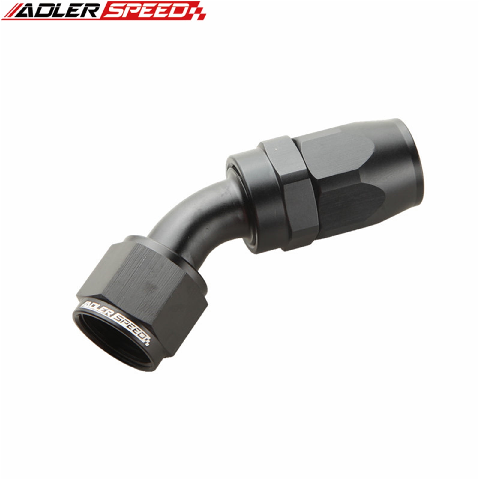 Black AN8-45-Heavy Duty Oil Hose End Adapter Kit, Straight - Walmart.com