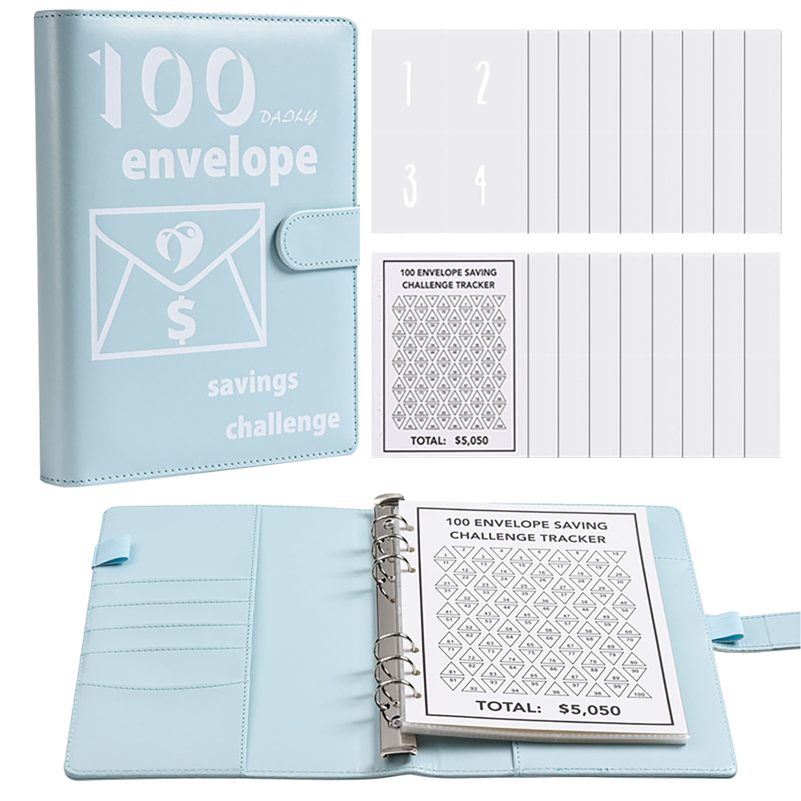 Black AND Friday clearance 2024!Notebook,100 Envelopes Saving Challenge ...