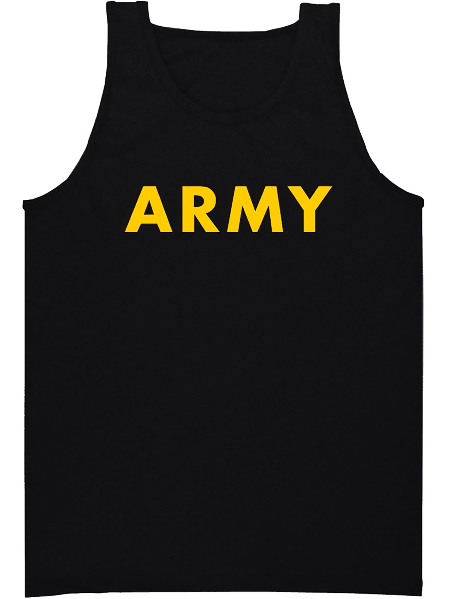 Black "ARMY" Tank Top with gold print - Walmart.com