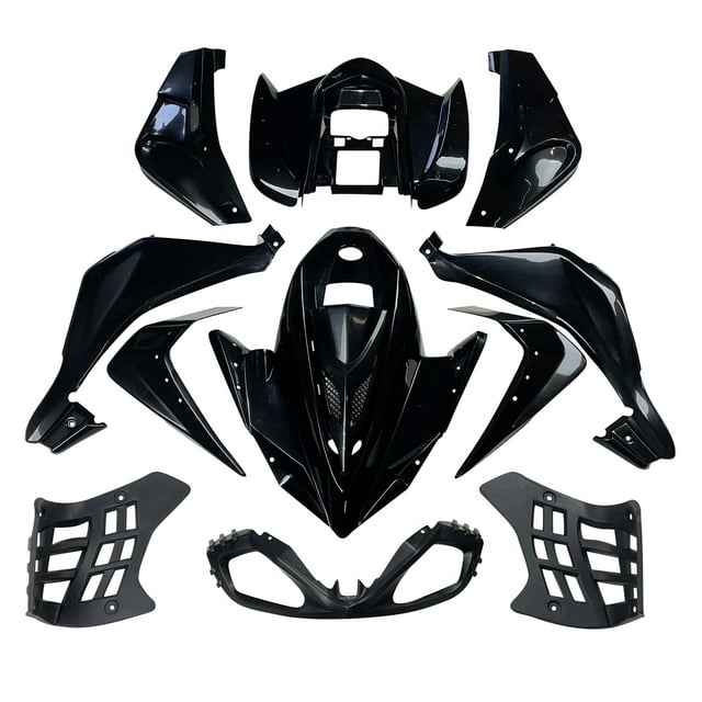 Coolster 3125C 3125CX Black ATV Quad Body Plastic Kit, Front Rear ...