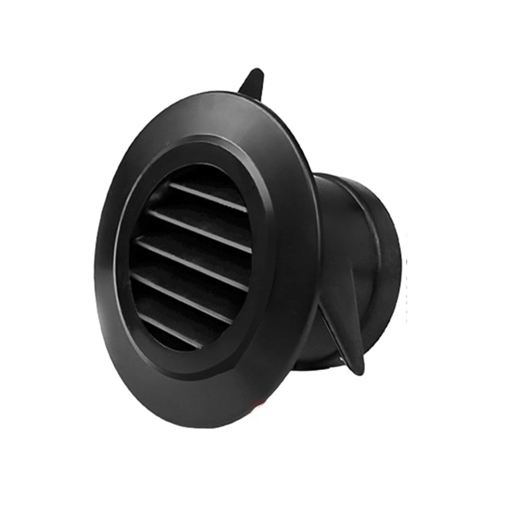 Black Abs Round Ventilation Hose Diffuser Grille Cover Wall Ceiling ...