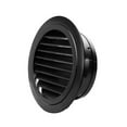 Black ABS Round Ventilation Hose Diffuser Grille Cover Wall Ceiling ...