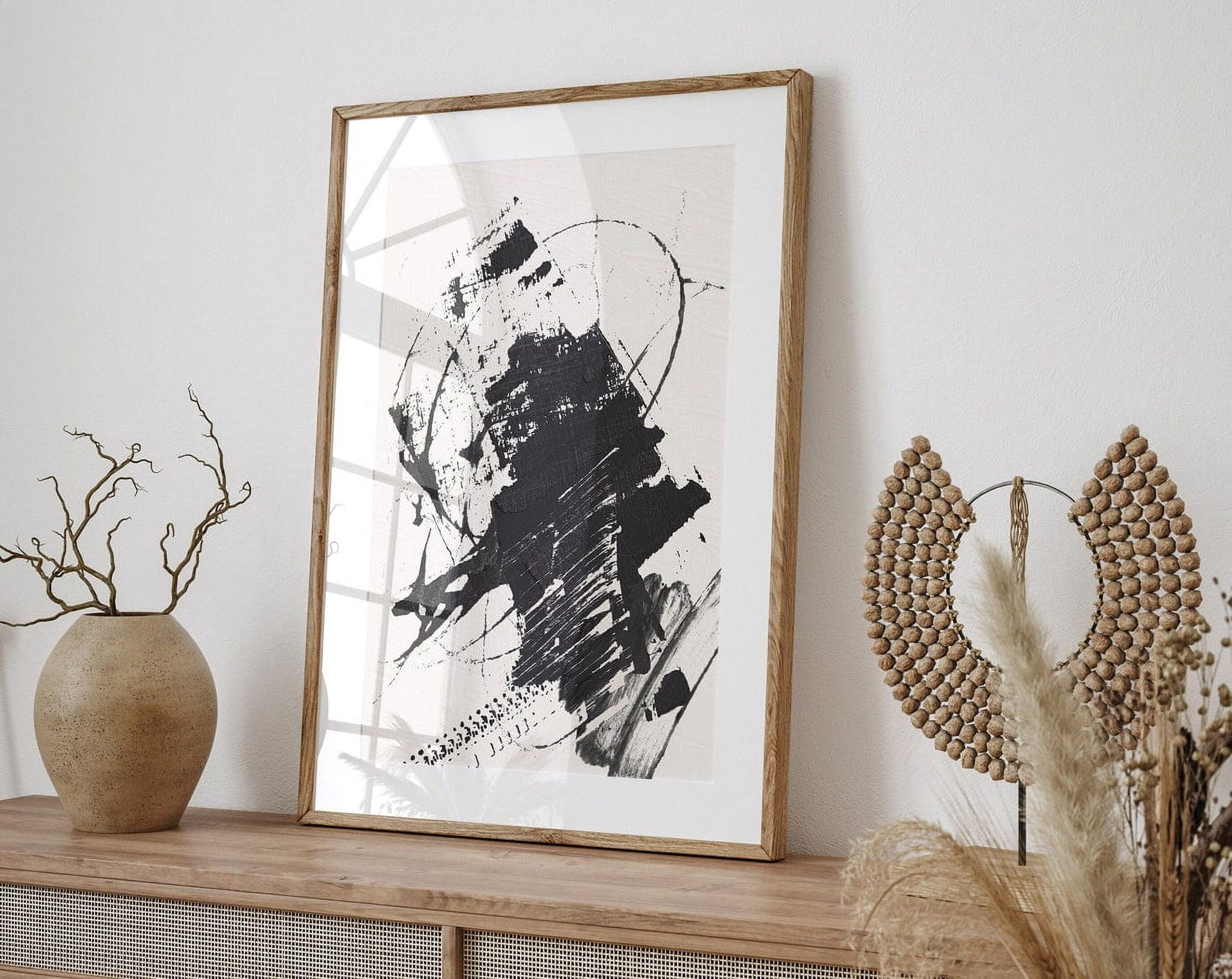 Black Abstract Art Black And White Abstract Art Brush Stroke Art ...