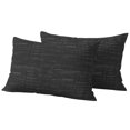Black Abstract Art Outdoor Waterproof Pillow Covers, Modern Aesthetics ...
