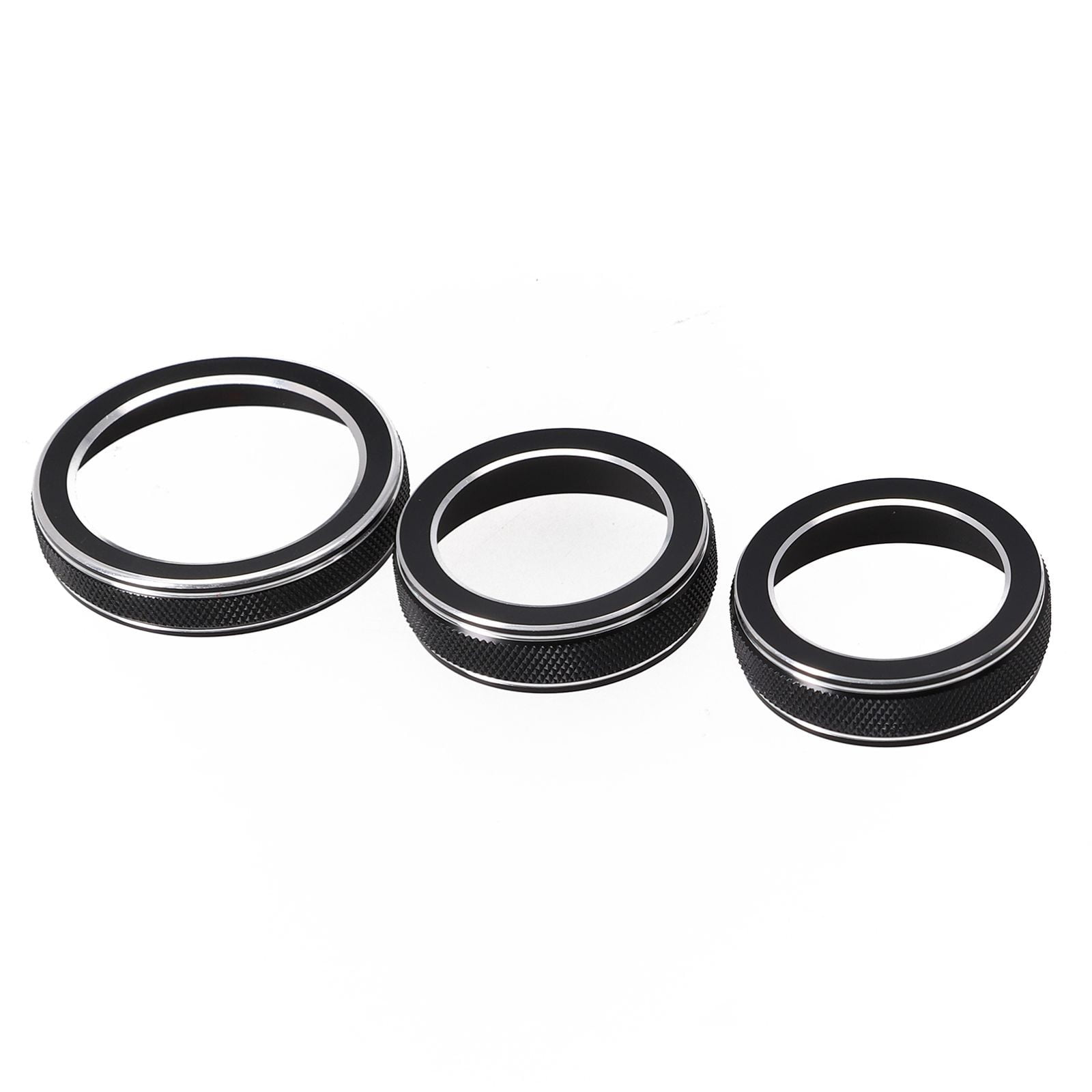 Black AC Radio Switch Trim Ring Knob Cover For Jeep Grand For Cherokee ...