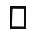 Black Acid Free 10x12 Picture Frame Mat with Black Bevel Cut Core for ...