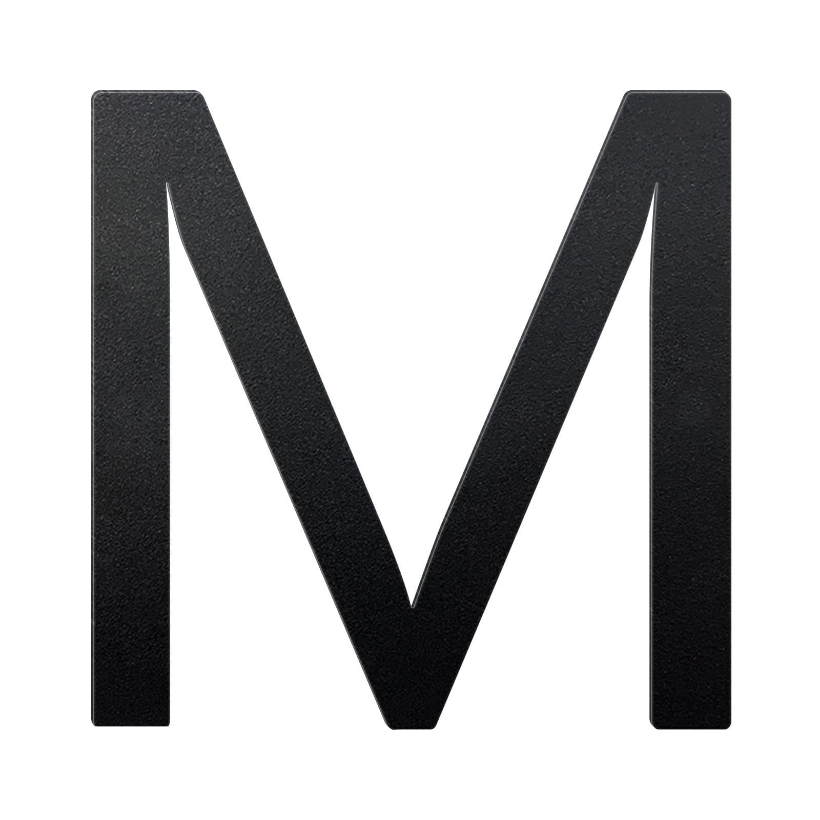 Black Acrylic Door Address Sign (A-Z, Black), 5.9” House Numbers ...