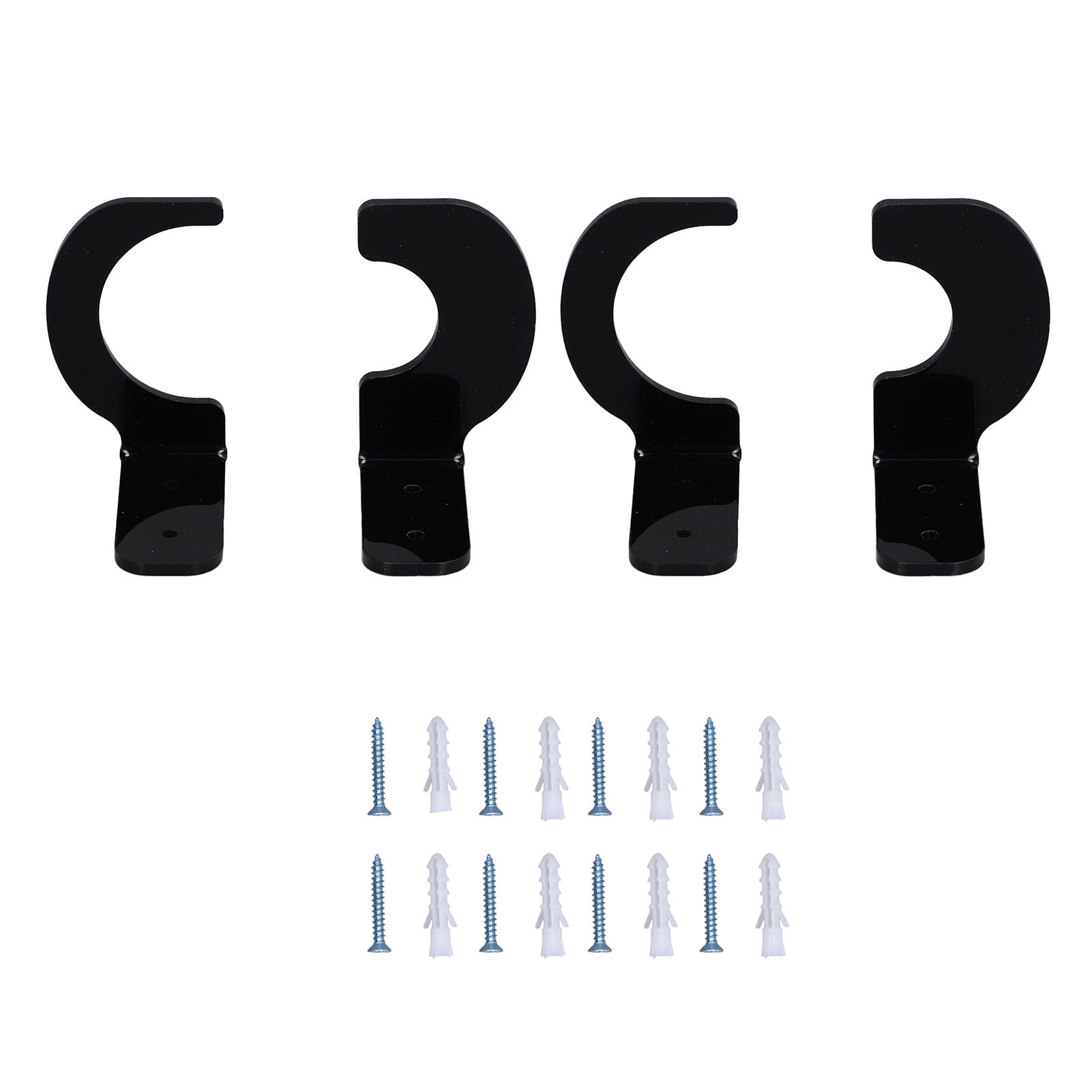 Black Acrylic Sword Display Hanger Wall Mount 2-Pack Organizer for Home ...