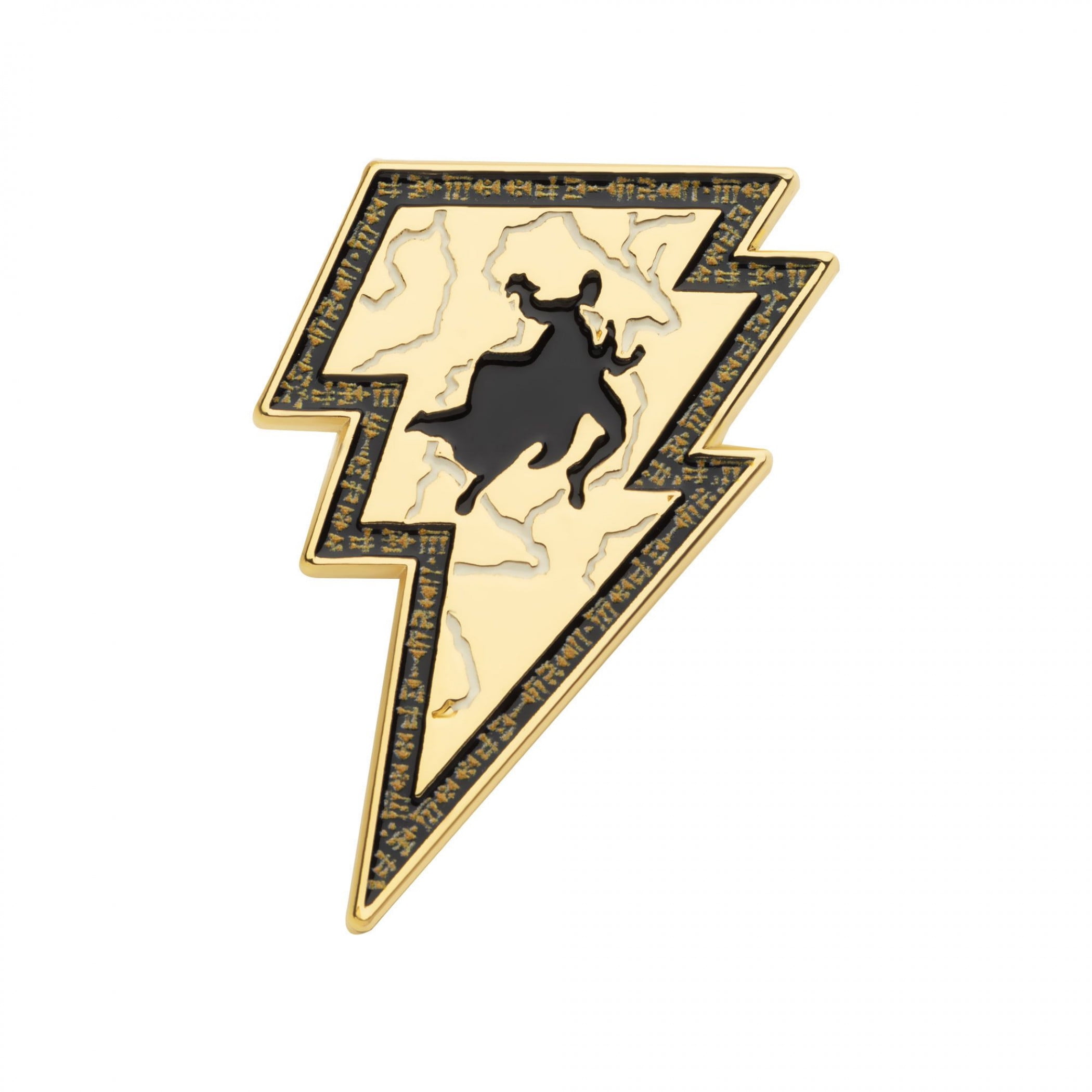 Black Adam Lightning Logo Pin - Walmart.com