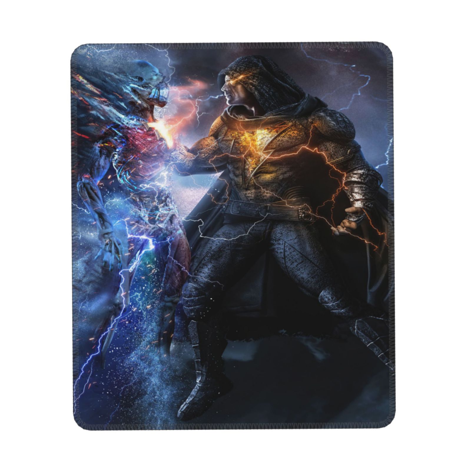 Black Adam Mouse Pad Personalized Gaming Mouse Mat With Stitched Edge ...