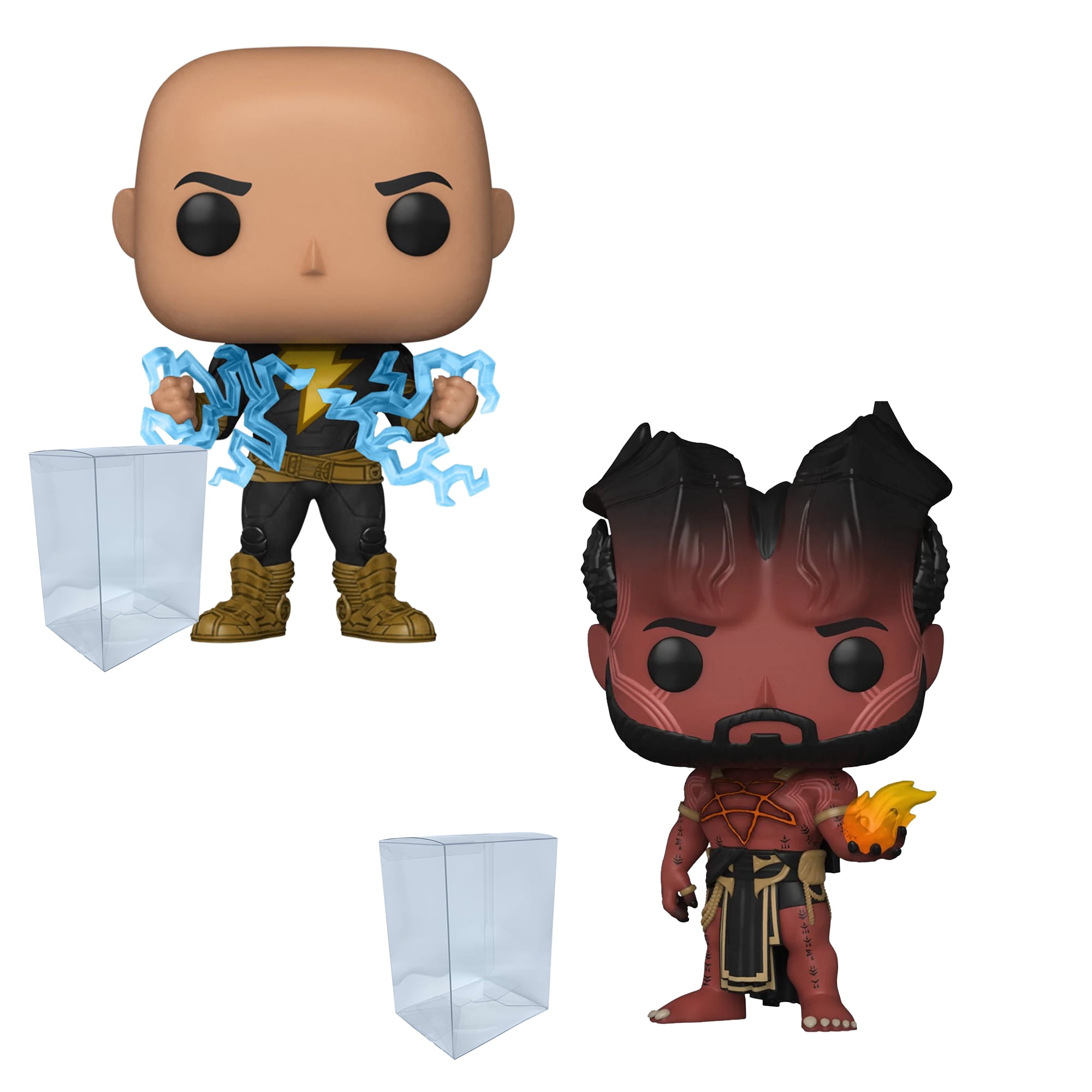 Black Adam Set of 2 Funko Pop with Protector Bundle – Includes Black ...