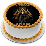 Black Adam Triangles Illustrated Poster Edible Cake Topper Image ...
