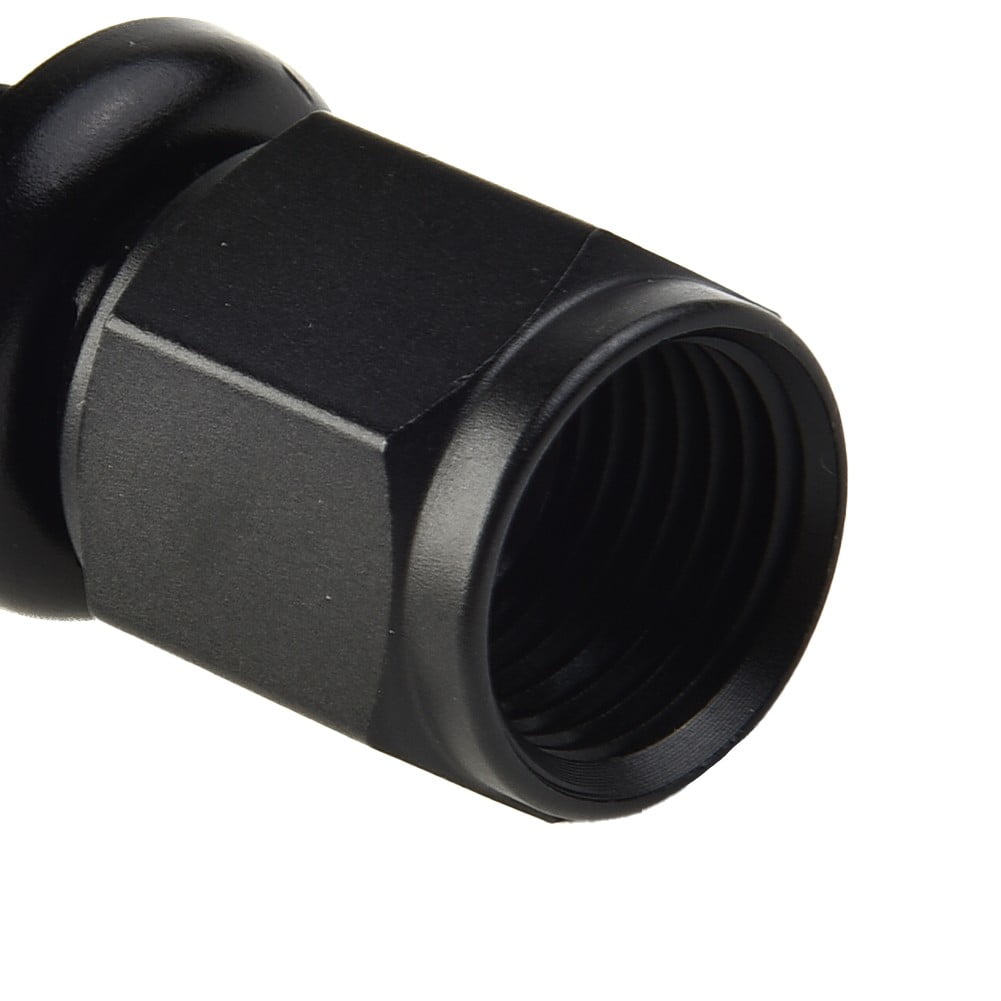 Black Adapter Swivel Fitting Replacement Straight 6AN AN6 Female To 3/8 ...