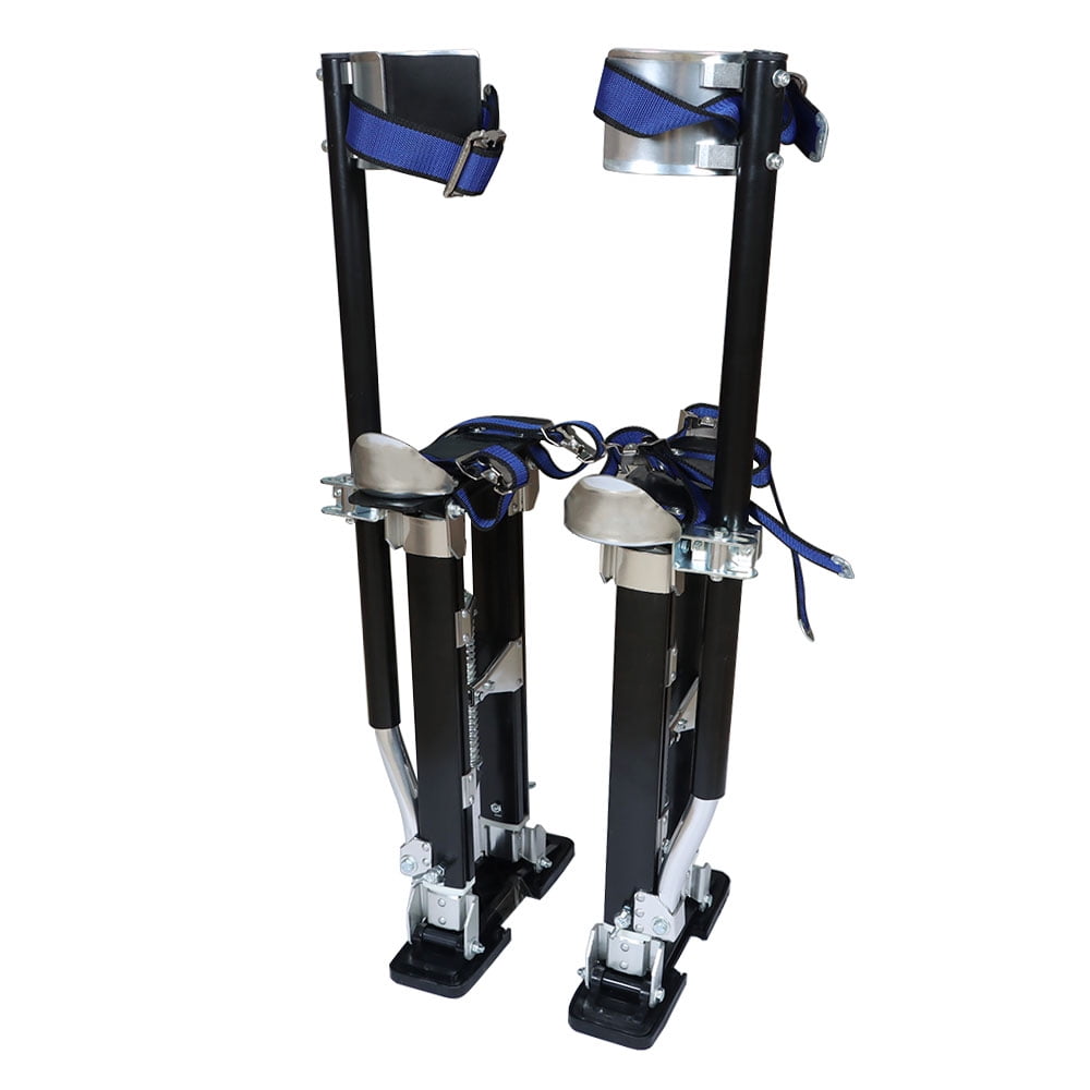 Black Adjustable 18”-30” Drywall Stilts Tool For Painters Walking ...