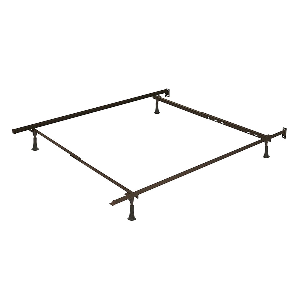 Black Adjustable Bed Base - Heavy Duty Steel Bed Frame, Metal Twin Bed ...