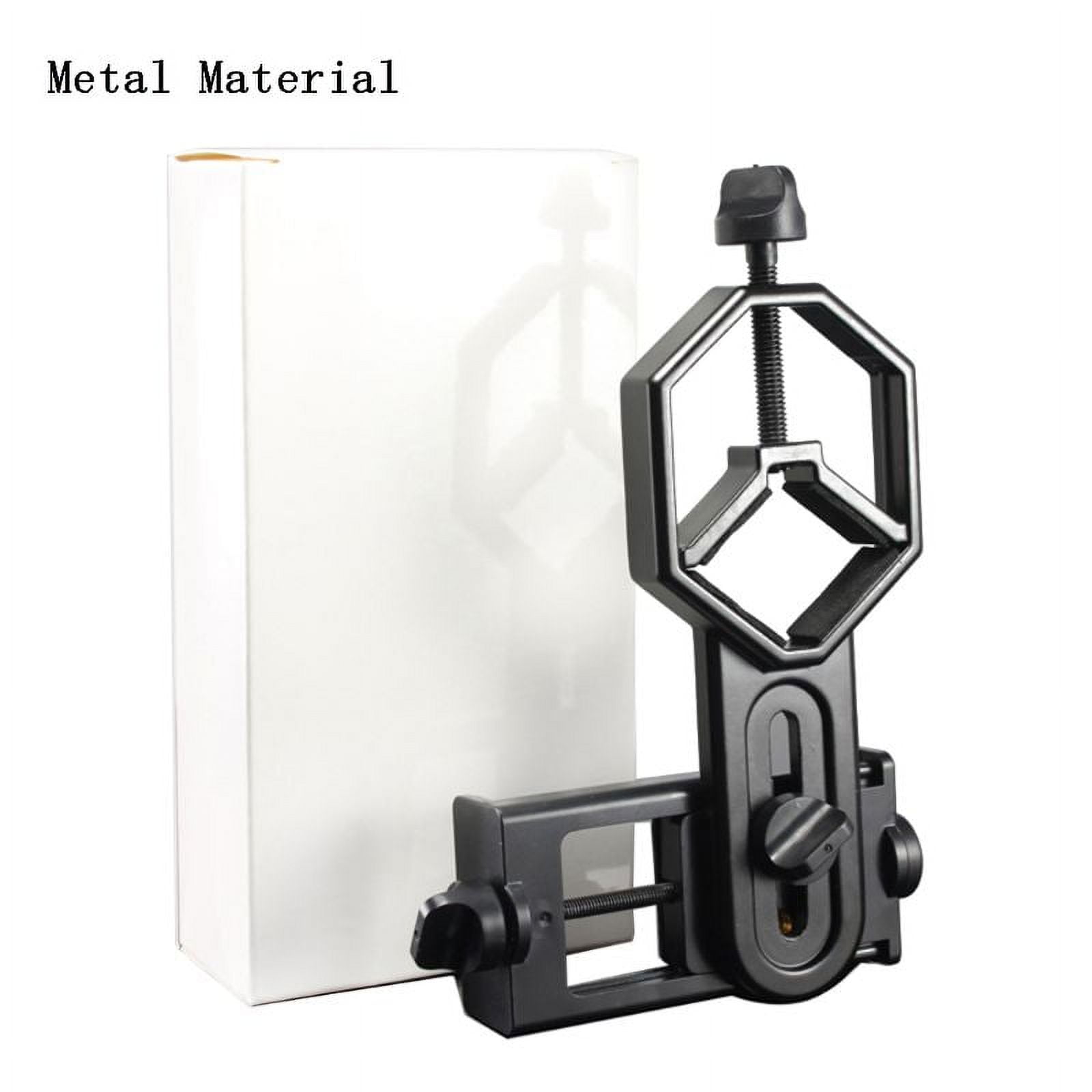 Black Adjustable Metal/ABS Cellphone Adapter Mount Microscope Spotting ...