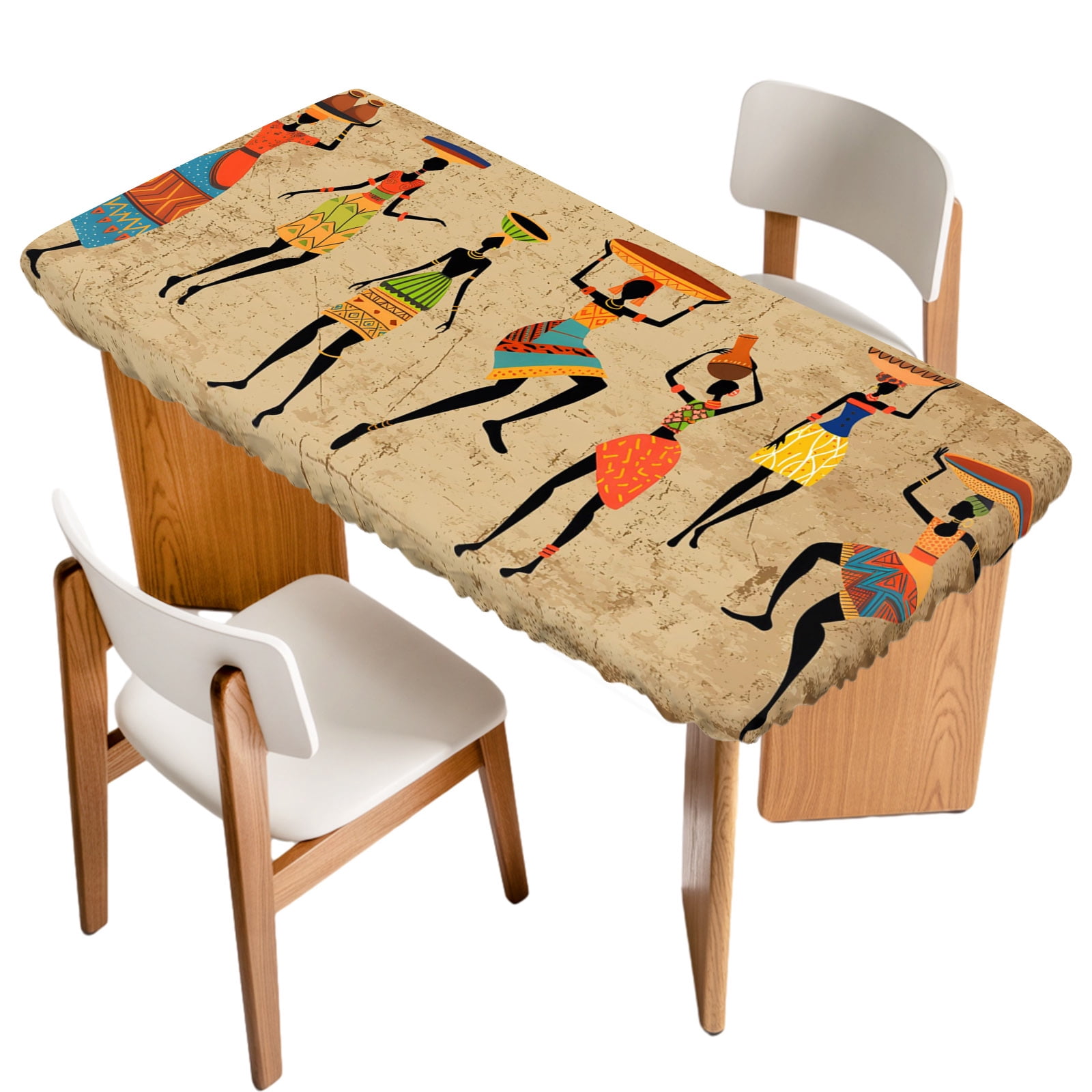 Black African Women Fitted Rectangle Tablecloth 30" x 60" Vintage ...