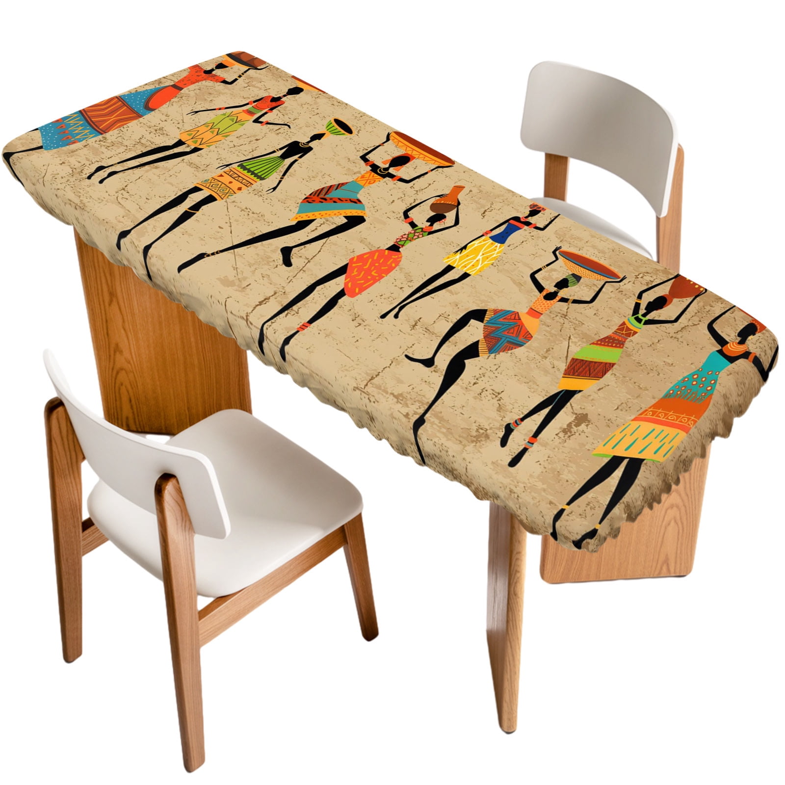 Black African Women Fitted Rectangle Tablecloth 32" x 96" Vintage ...