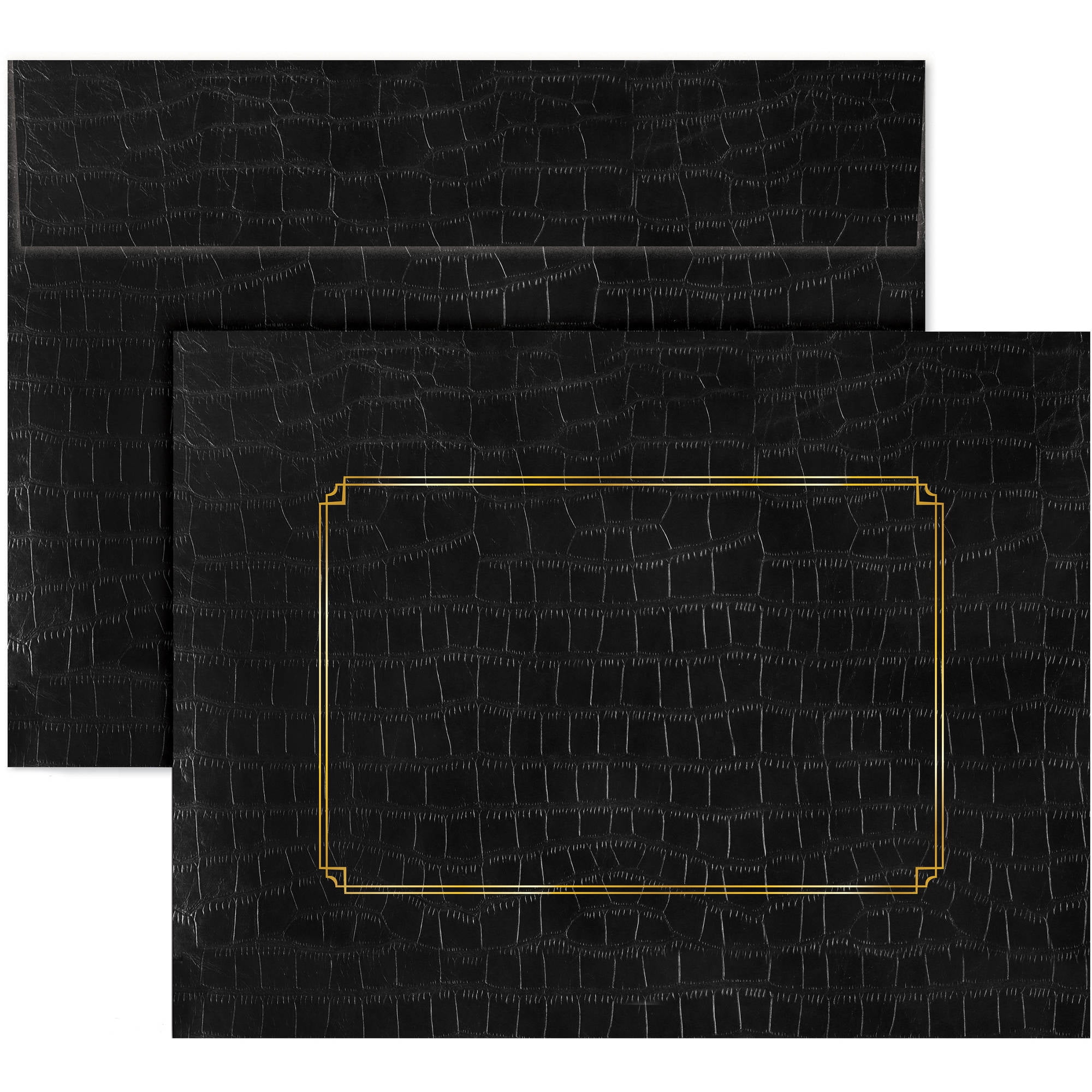 Black Alligator Certificate Envelope - Walmart.com