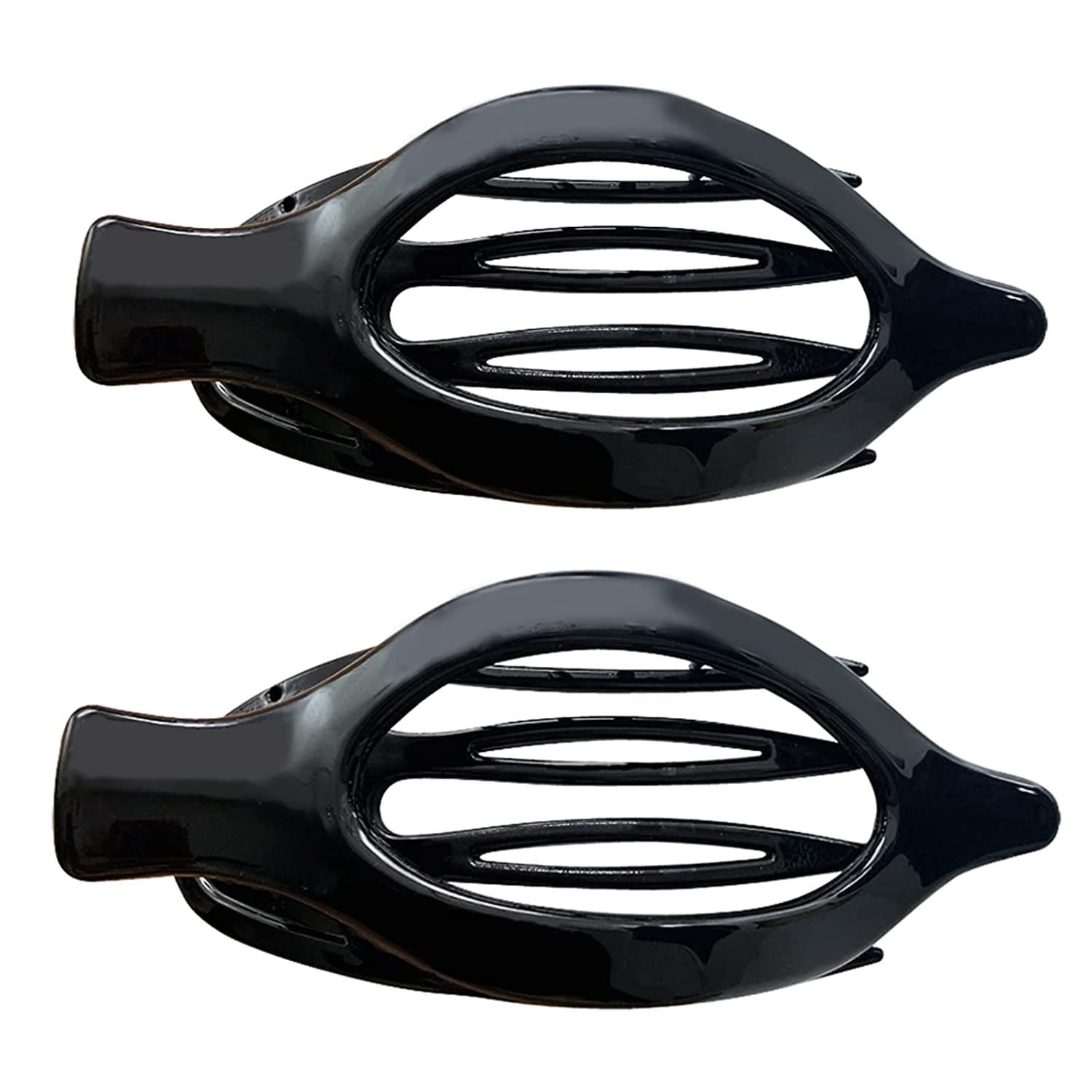 Black Alligator Claw Shark Clips Hair Updo Grip Thick Curly Hair Clips ...