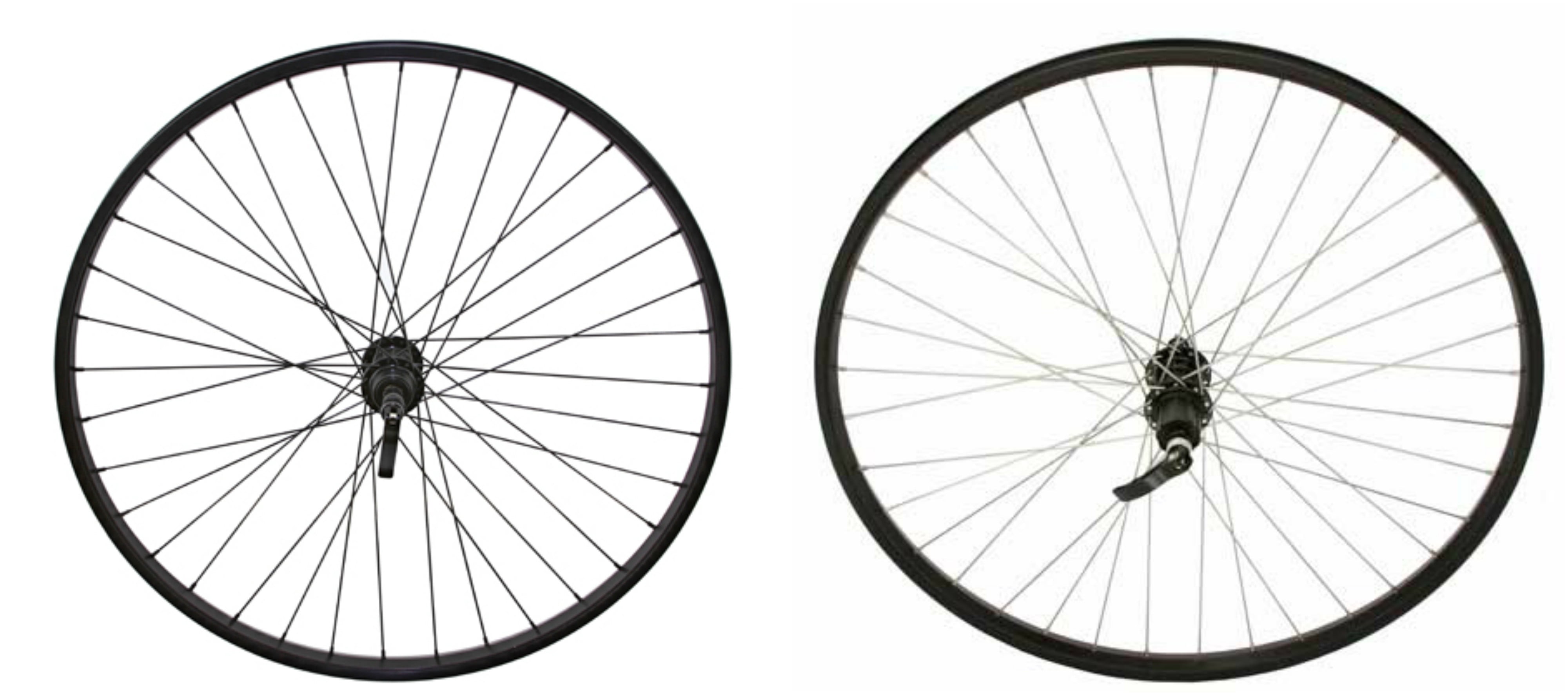 Black Alloy 26" by 1.50" Quick Release Wheel Set. Front and Rear ...
