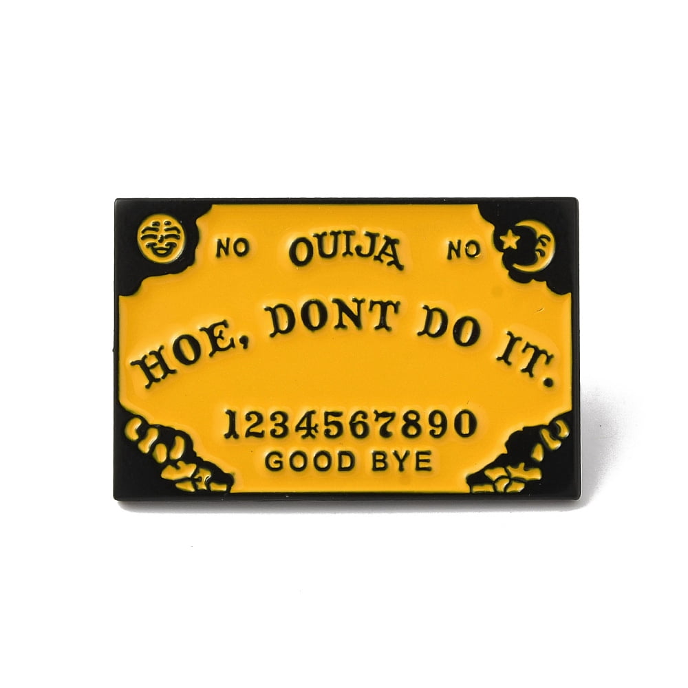 Black Alloy Brooches Hoe Don't Do It Board Enamel Pins for Clothes ...