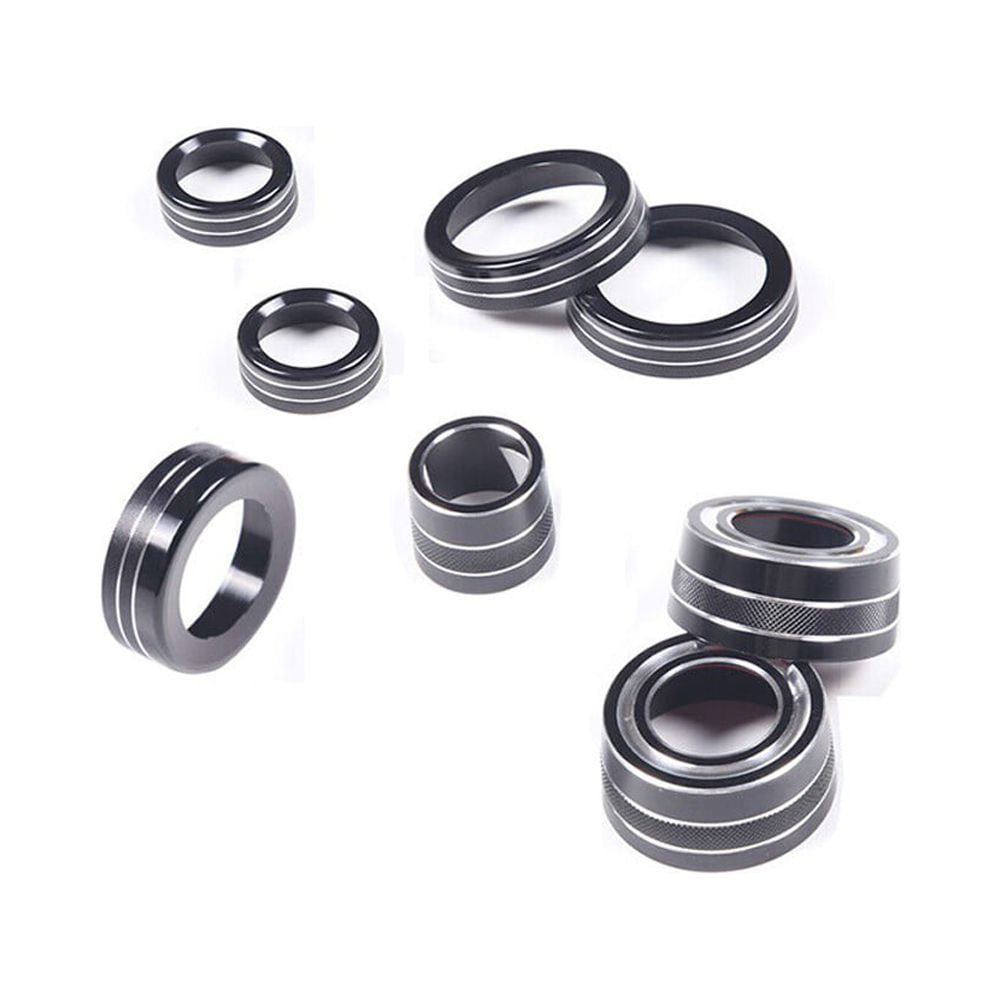 Black Alloy Gear Shift & Air Condition & Volume Trim Ring for Corvette ...