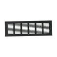 Black Alloy Rectangular Air Vent Grille Ventilation Cover for Cabinets ...