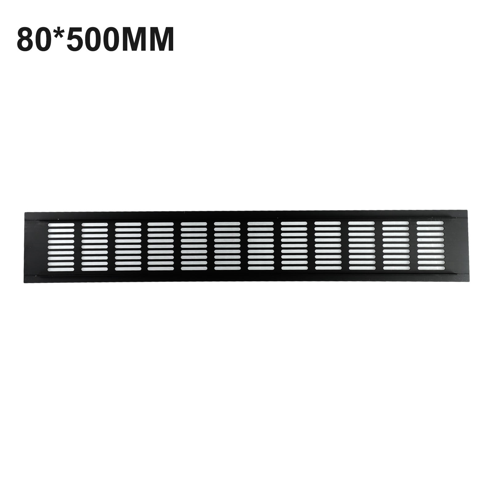 Black Alloy Rectangular Air Vent Grille Ventilation Cover for Cabinets ...