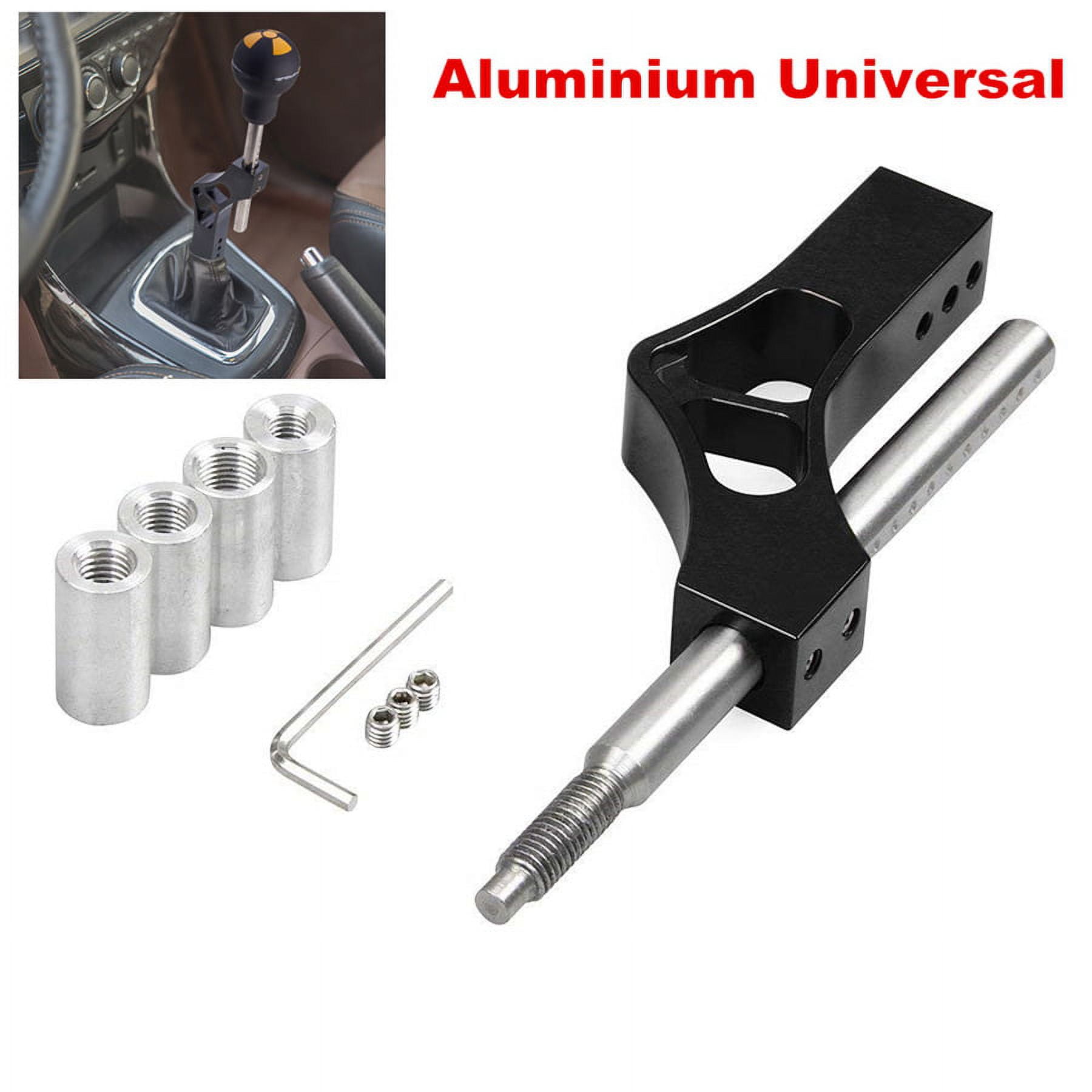 Black Aluminium Car Shift Knob Extension Adjustable Lever Gear Shifter ...